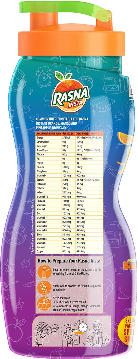 Buy RASNA INSTA 1 LTR SIPPER 100G X 3 ORANGE + MANGO + PINEAPPLE Online ...