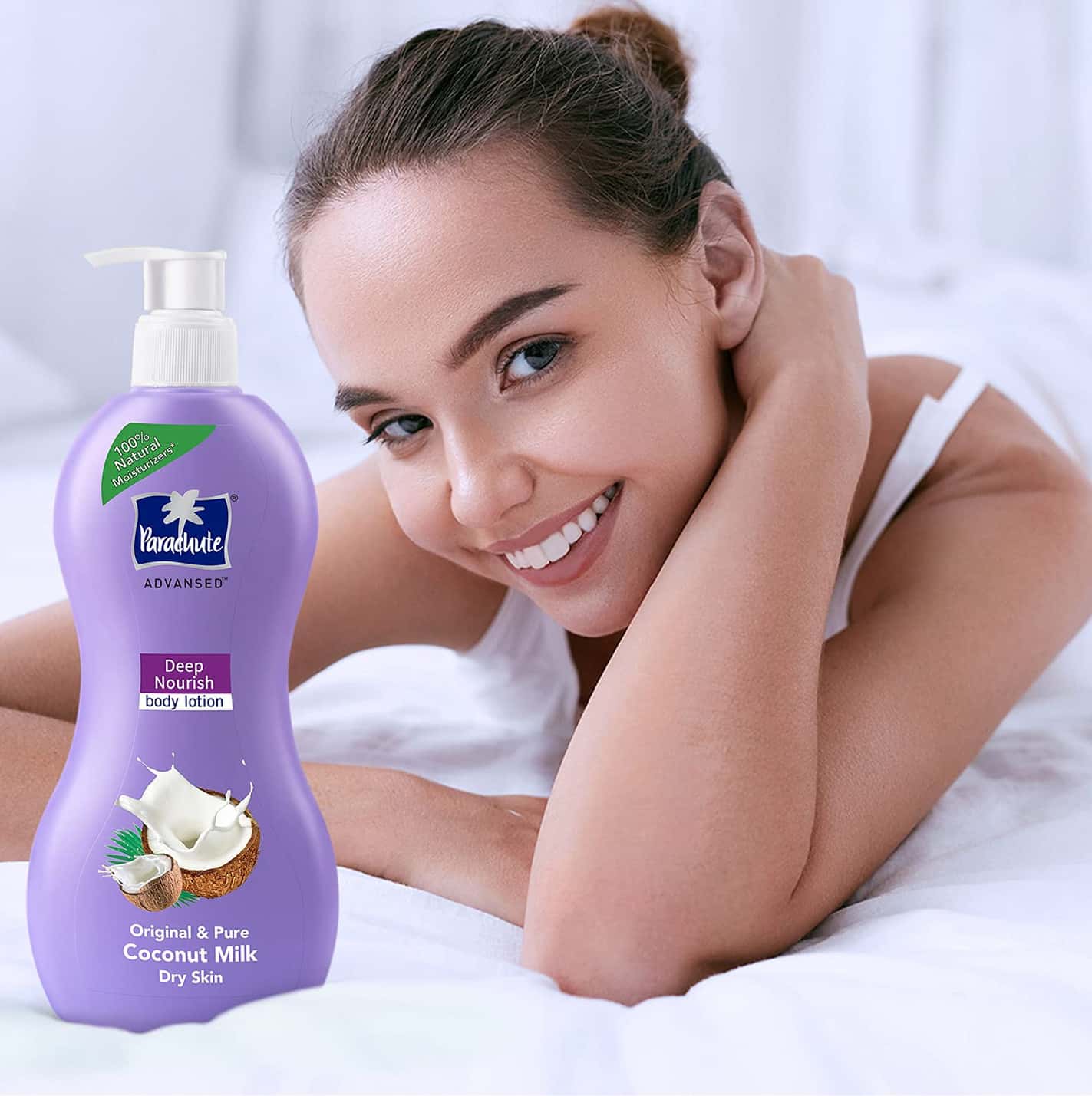 Buy PARACHUTE ADVANSED DEEP NOURISH BODY LOTION DRY SKIN MOISTURIZER ...