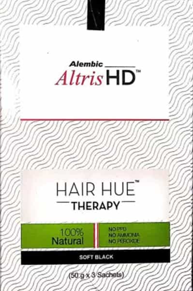 Buy ALTRIS HD HAIR HUE THERAPY SOFT BLACK HAIR COLOUR 3 X 50 GM Online ...