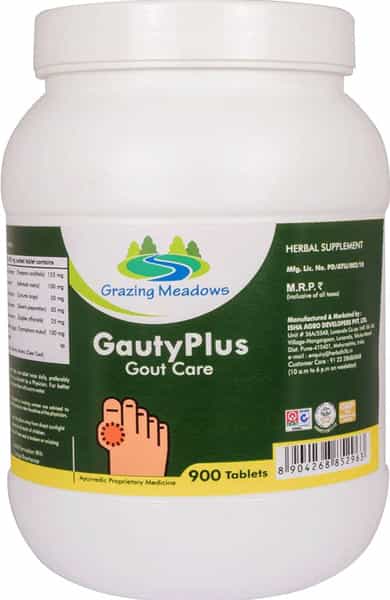 Buy GRAZING MEADOWS GAUTY PLUS 900 TABLETS NATURAL SUPPLEMENT FOR GAUT ...