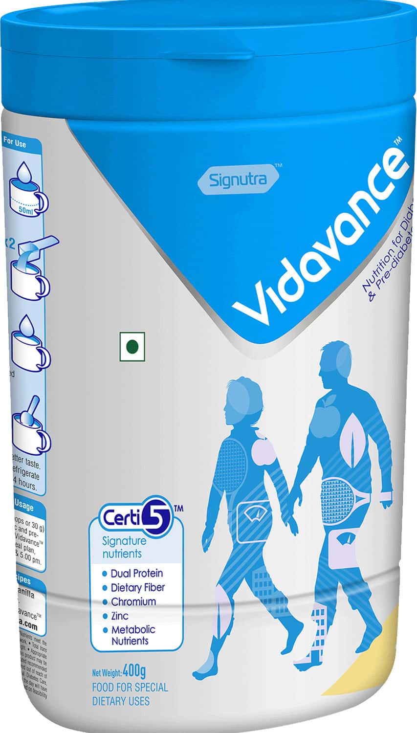 Buy VIDASLIM HIGH PROTEIN MEAL REPLACEMENT FOR WEIGHT MANAGEMENT-400G ...