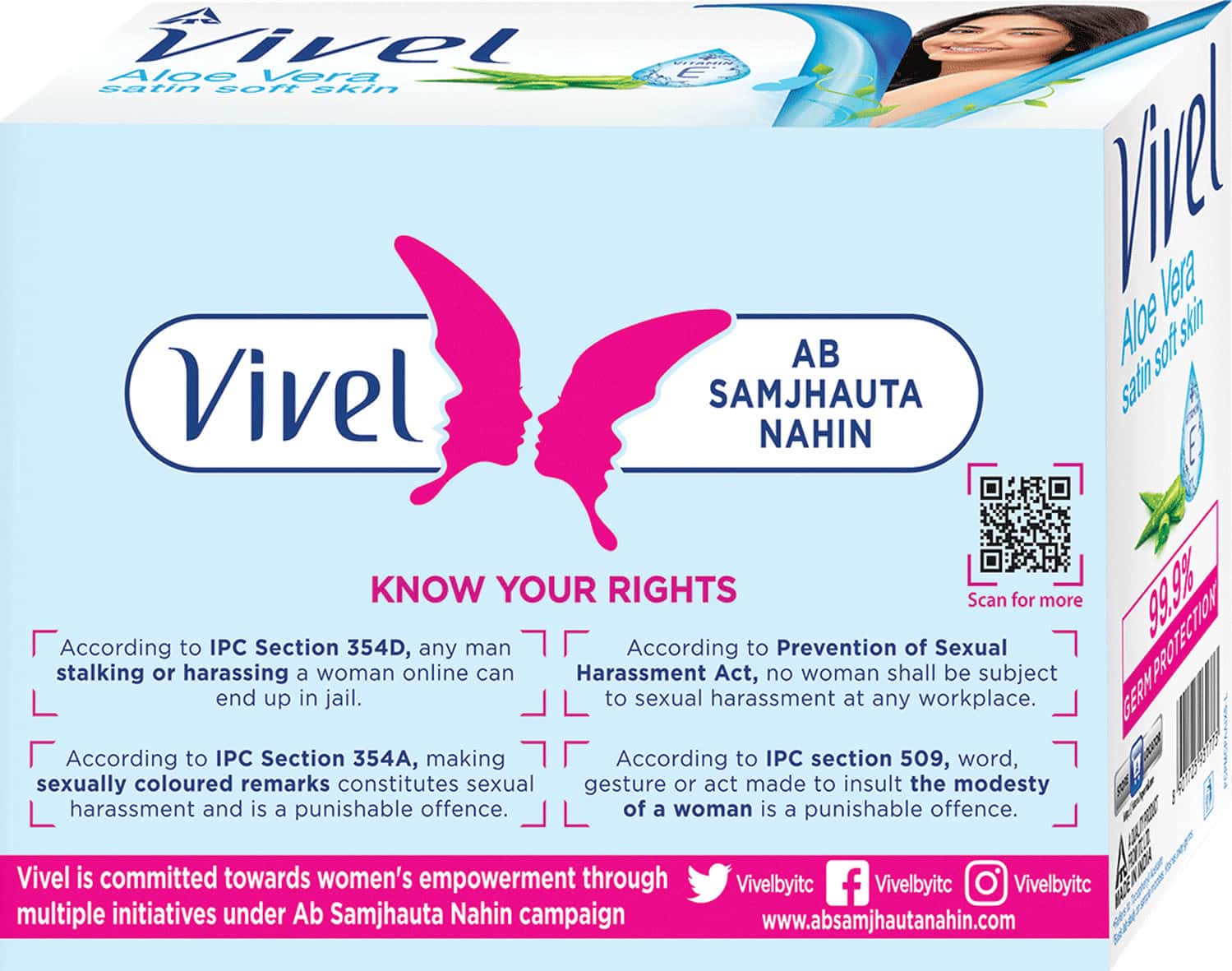Buy VIVEL ALOE VERA SOAP WRAP OF 600 G (PACK OF 4X150G) Online & Get ...