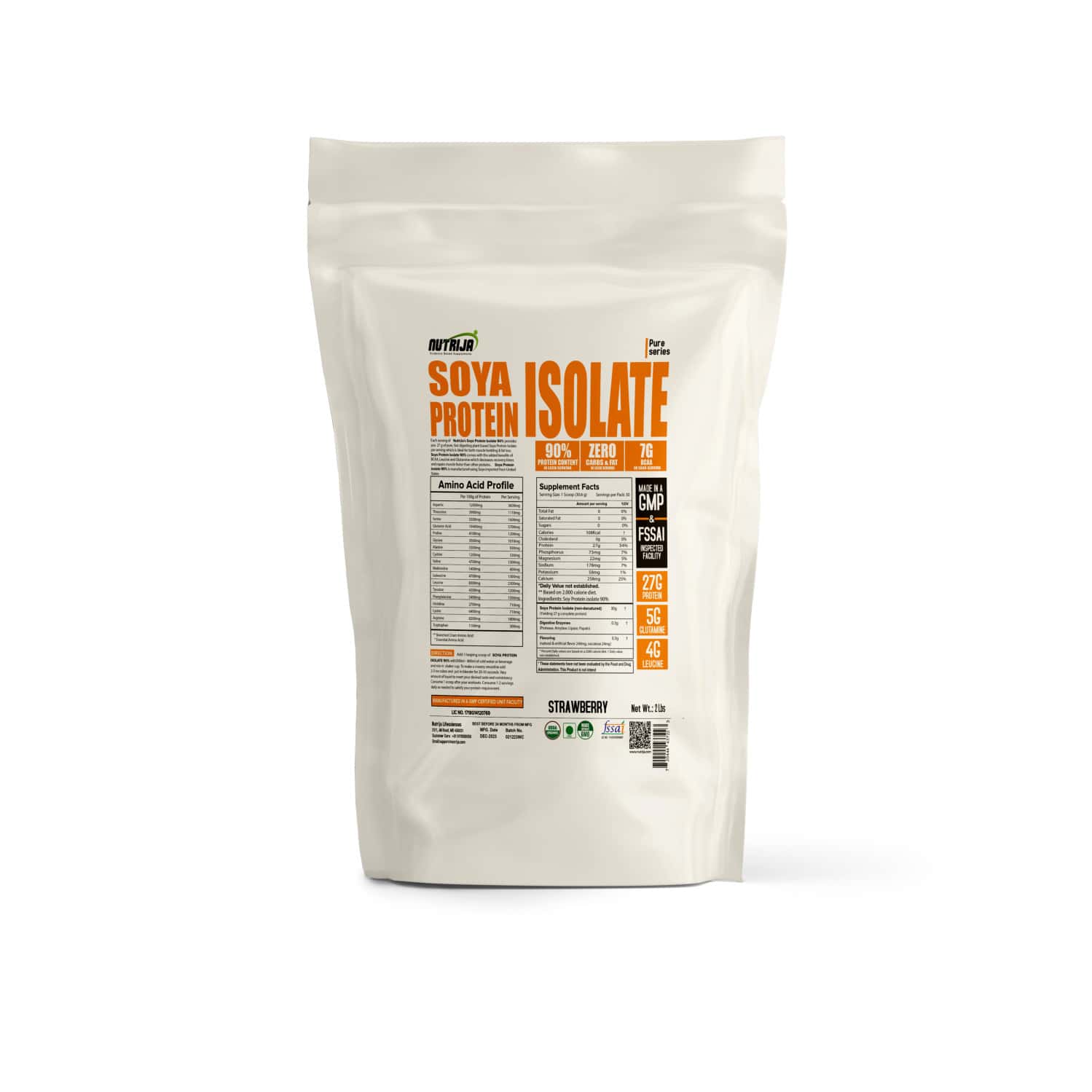 Buy NUTRIJA SOYA PROTEIN ISOLATE 90% | ADDED DIGESTIVE ENZYMES ...