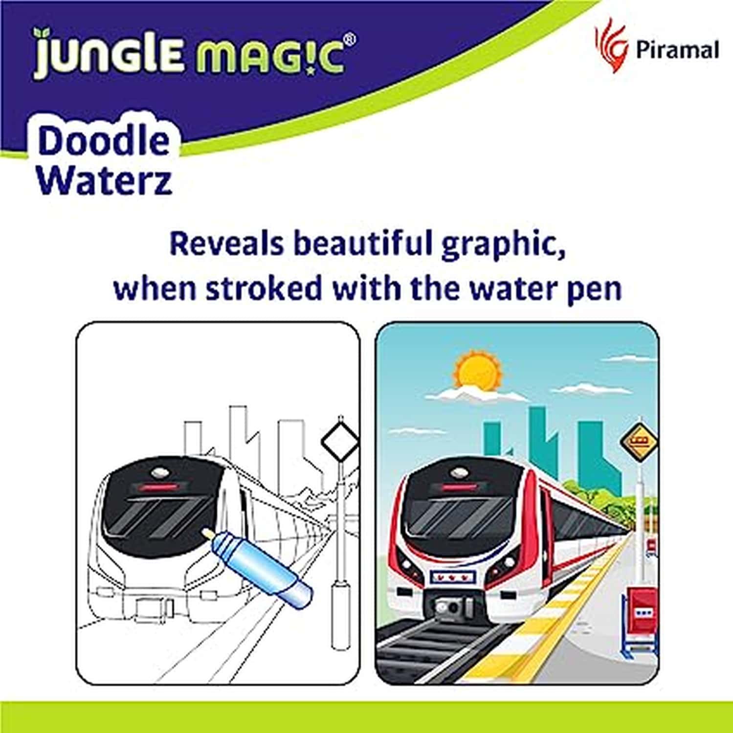 Buy JUNGLE MAGIC DOODLE WATERZ - REUSABLE I WATER COLOURING BOOK - VEHICLES Online & Get Upto 60 ...