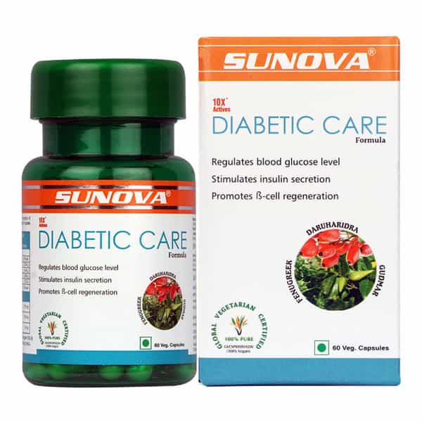 Buy SUNOVA DIABETIC CARE 60 VEG CAPSULES Online & Get Upto 60% OFF at ...