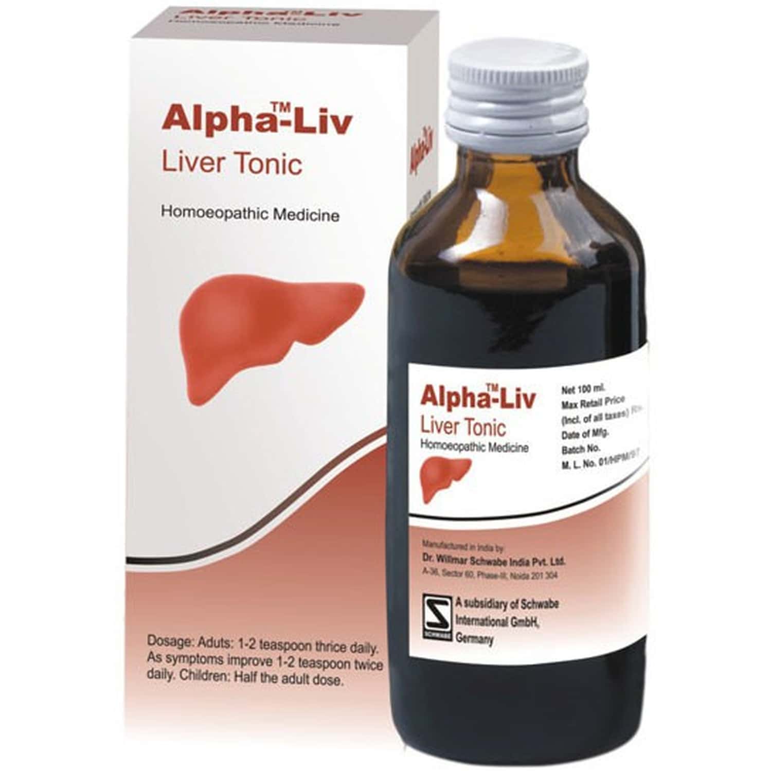 Buy DR.WILLMAR SCHWABE INDIA ALPHA - LIV SYRUP (100 ML) Online & Get ...
