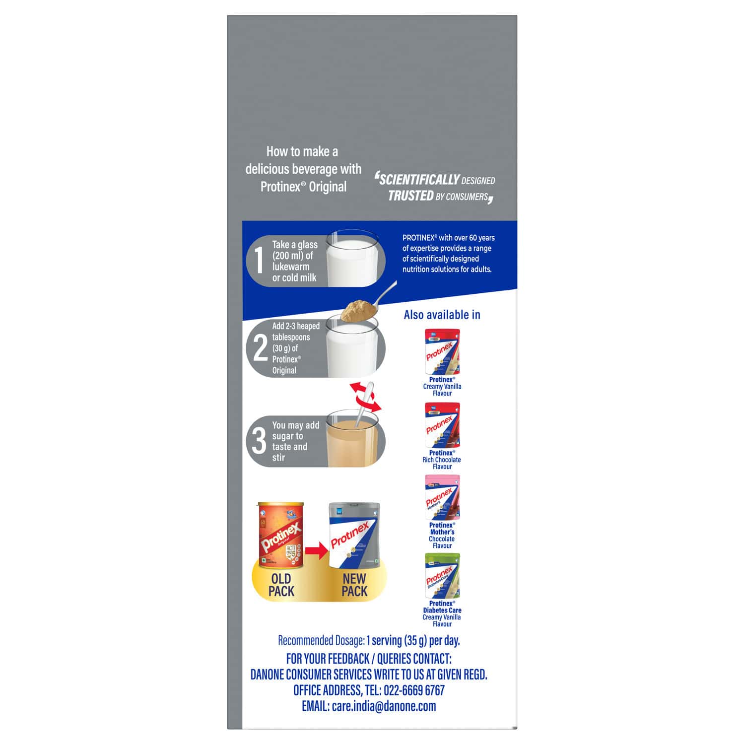 Buy PROTINEX HEALTH AND NUTRITIONAL PROTEIN POWDER FOR ADULTS ORIGINAL ...