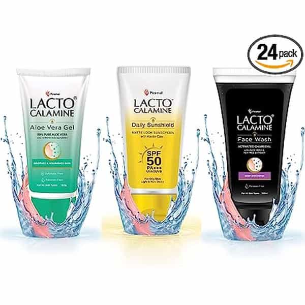 Buy LACTO CALAMINE ALOE VERA GEL 2 NOS + SUNSHIELD MATTE LOOK SUNSCREEN ...