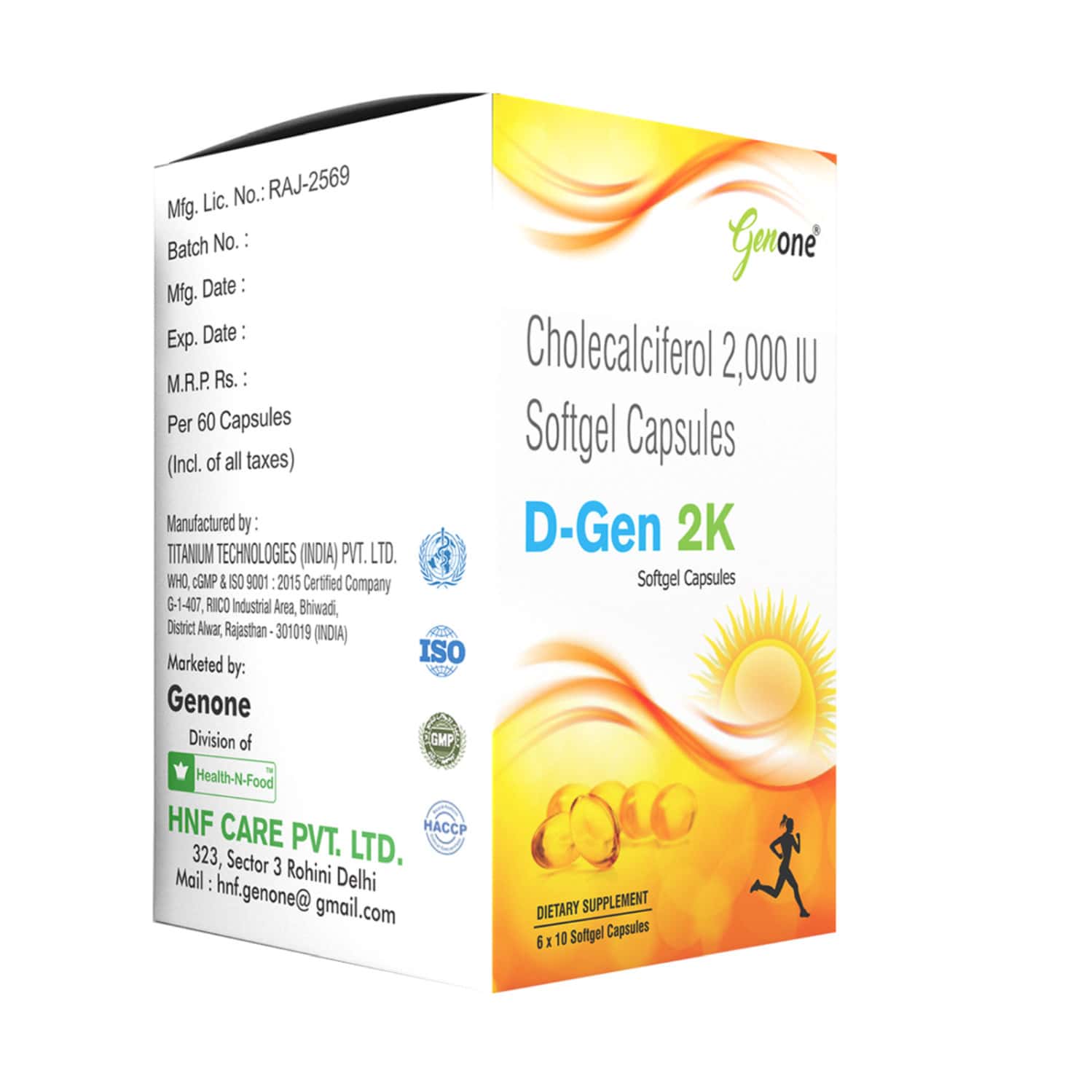 Buy GENONE DGEN 2K VITAMIN D3 CAPSULES FOR STRONG BONES AND IMMUNITY ...