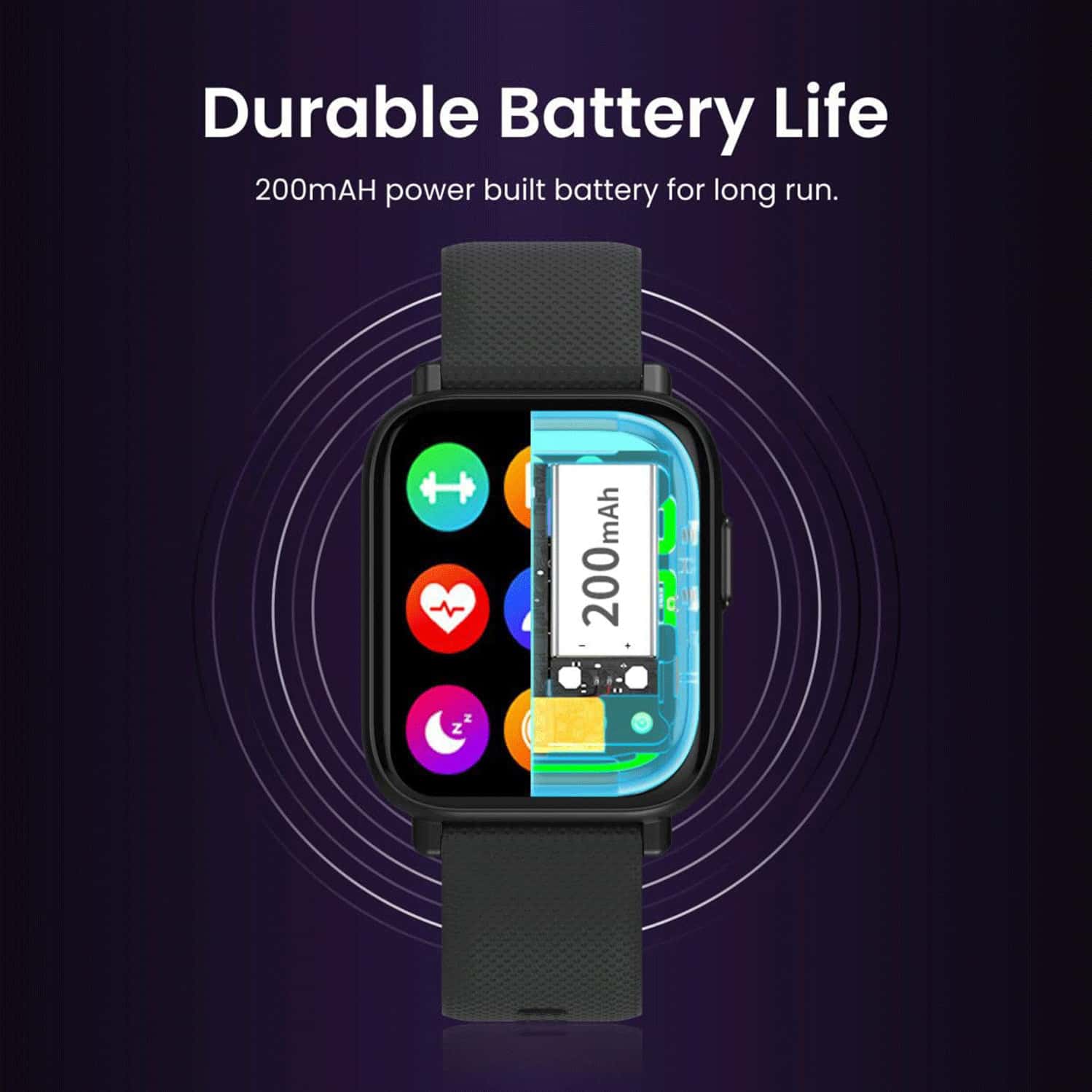 Buy PORTRONICS KRONOS X1 POR-1434 - SMART WRIST WATCH, BLACK Online ...