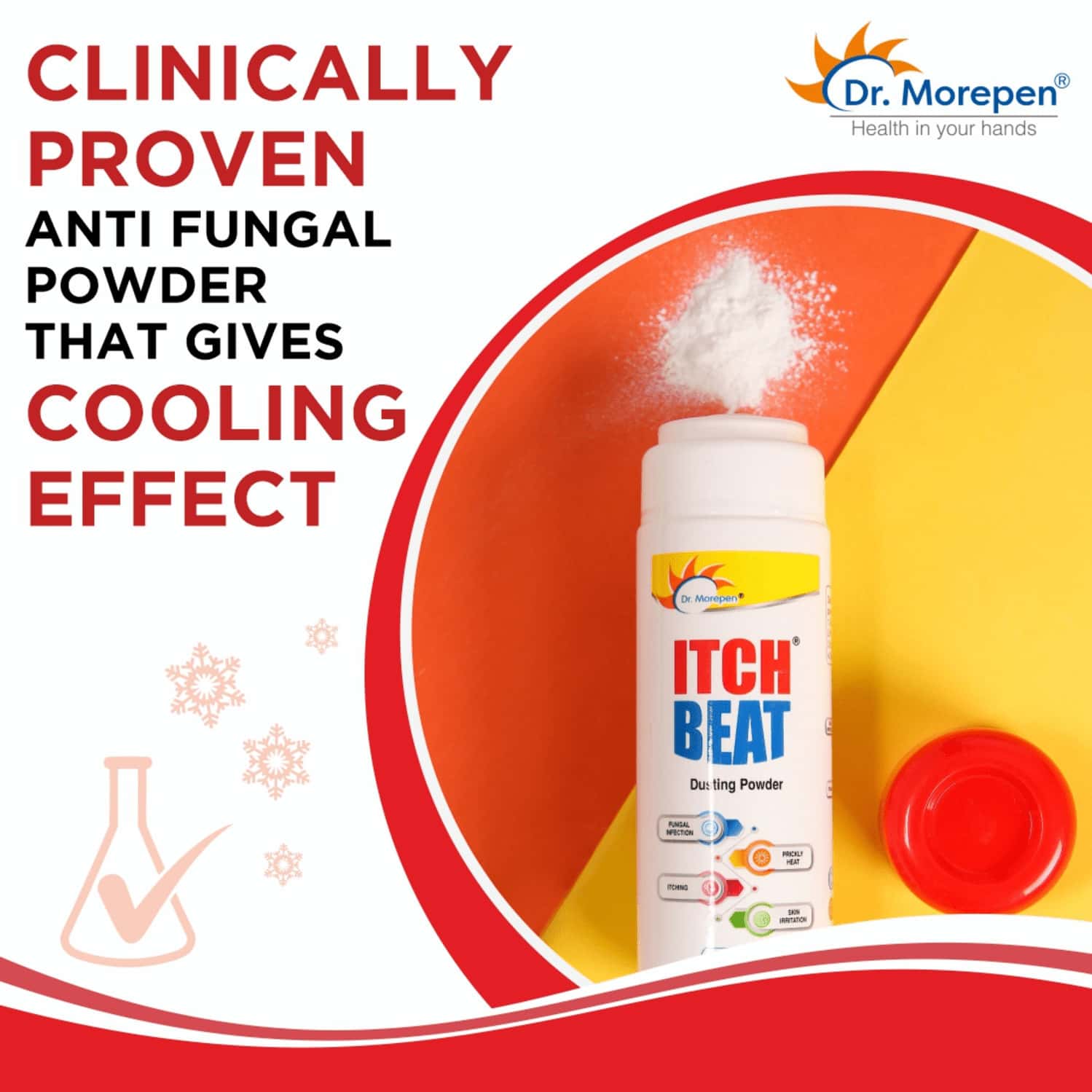 Buy DR. MOREPEN ITCH BEAT ANTIFUNGAL DUSTING POWDER FOR PRICKLY HEAT ...