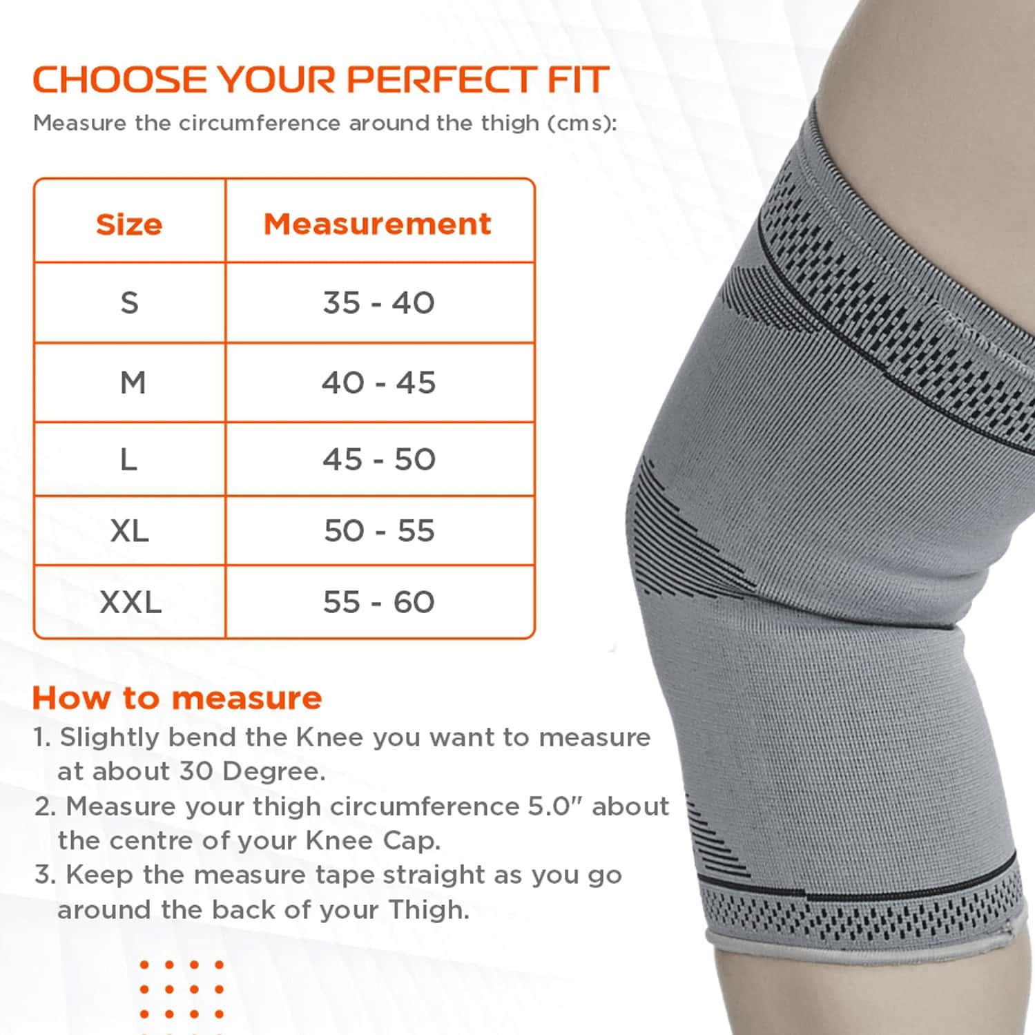 Buy VISSCO STRETCHABLE 2D KNEE CAP | IDEAL MILD SUPPORT FOR FREE KNEE ...
