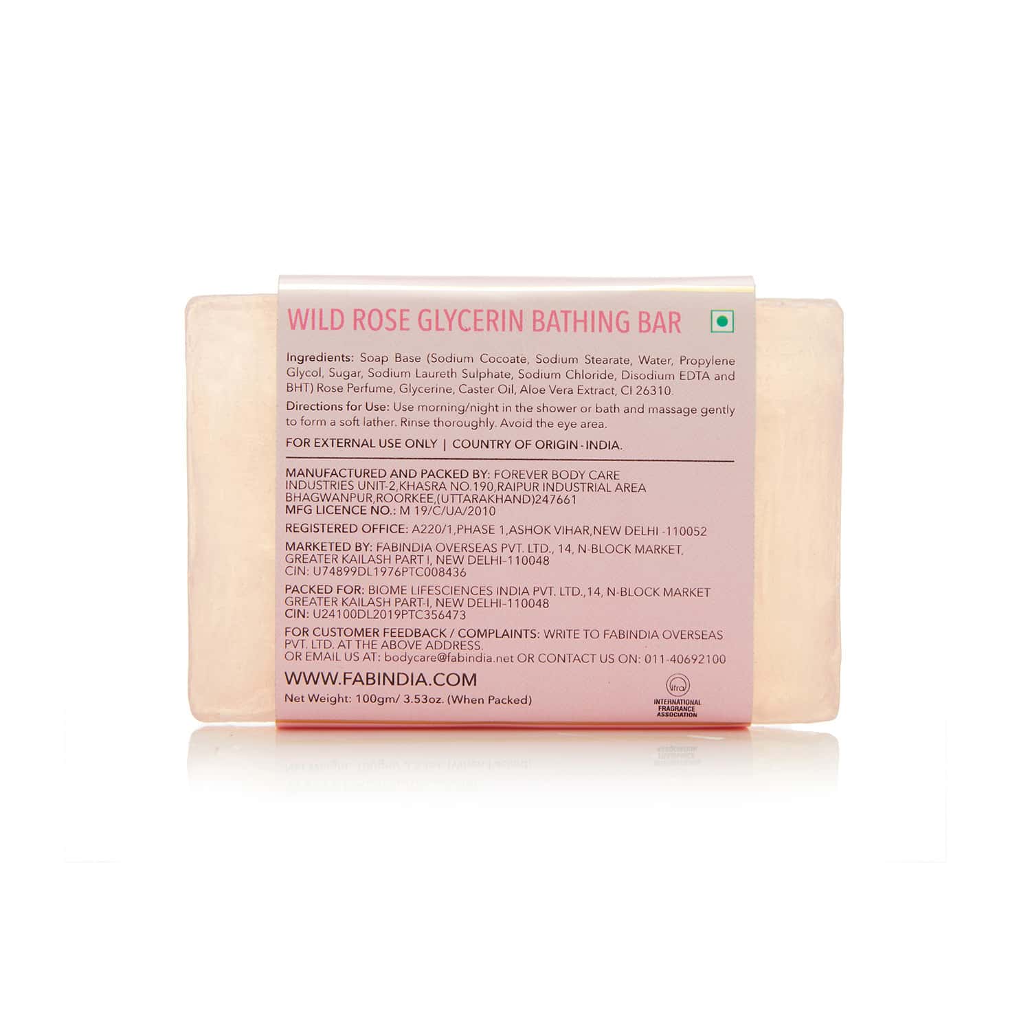 Buy FABESSENTIALS WILD ROSE GLYCERIN BATHING BAR - 100 GM Online & Get Upto 60% OFF at PharmEasy