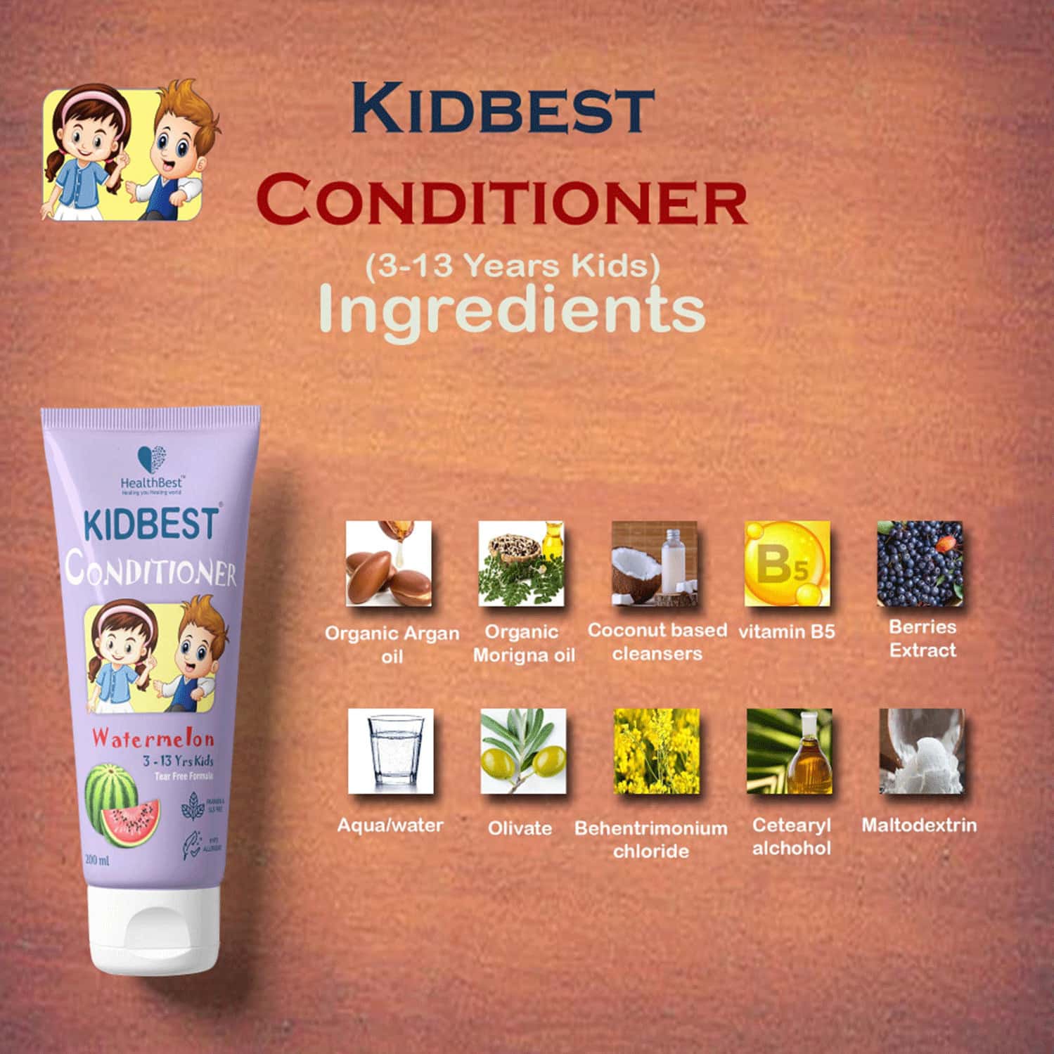 Buy HEALTHBEST KIDBEST CONDITIONER FOR KIDS|NOURISHING HAIR|HAIR ...