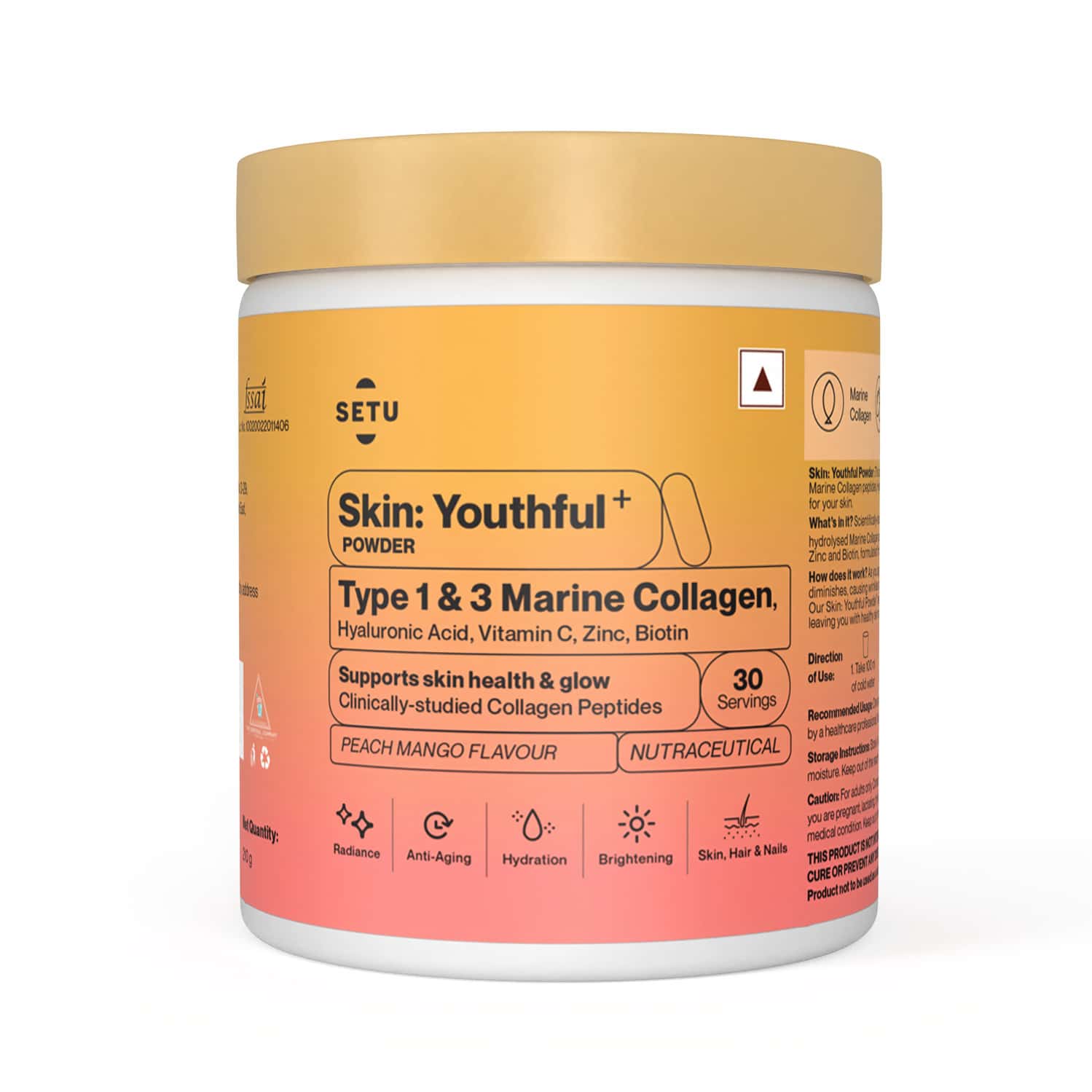 Buy INLIFE JAPANESE MARINE COLLAGEN SUPPLEMENTS FOR WOMEN & MEN (ORANGE ...