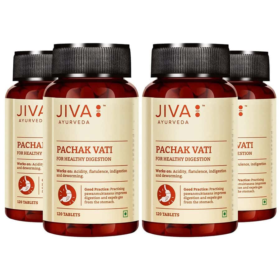 Buy JIVA PACHAK VATI TABLETS | HELPFUL IN DIGESTION FOR MEN & WOMEN -120 TABLETS (PACK 1) Online ...