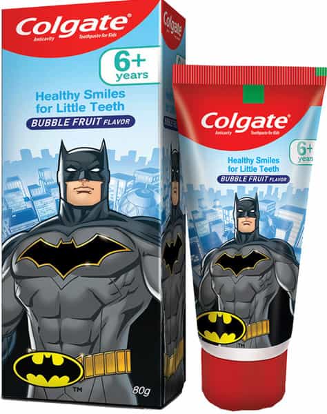 Buy COLGATE ANTICAVITY KIDS BATMAN BUBBLE FRUIT TOOTHPASTE (6+ YEARS ...