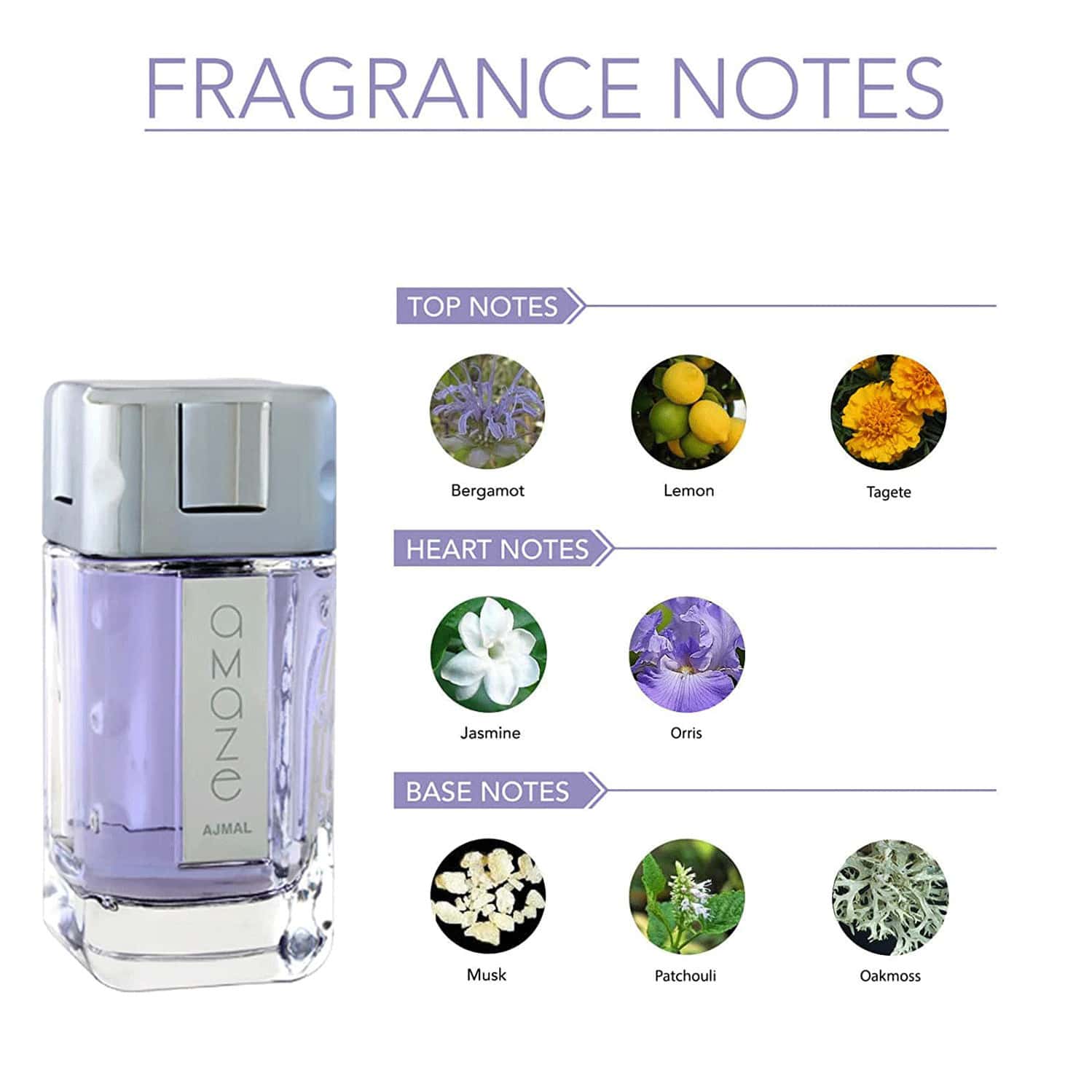 Buy AJMAL AMAZE EAU DE PARFUM LONG LASTING WOODY SCENT SPRAY 100 ML ...