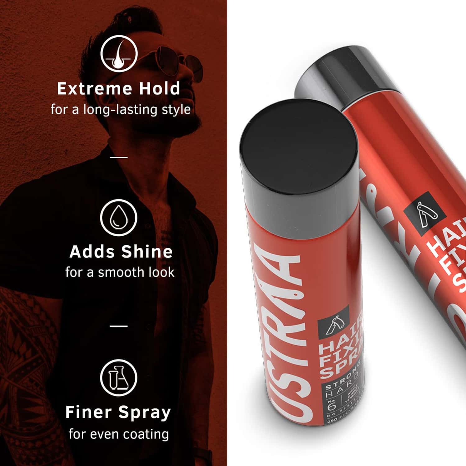 Buy USTRAA HAIR FIXING SPRAY - STRONG HOLD 250ML Online & Get Upto 60% ...