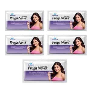 Buy PREGA NEWS AT HOME ONE STEP URINE HCG PREGNANCY TEST KIT (5 TESTS ...