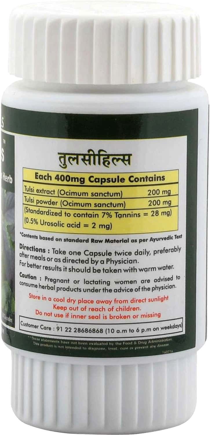 Buy HERBAL HILLS TULSIHILLS CAPSULES - 60 CAPSULE | TULSI CAPSULES ...