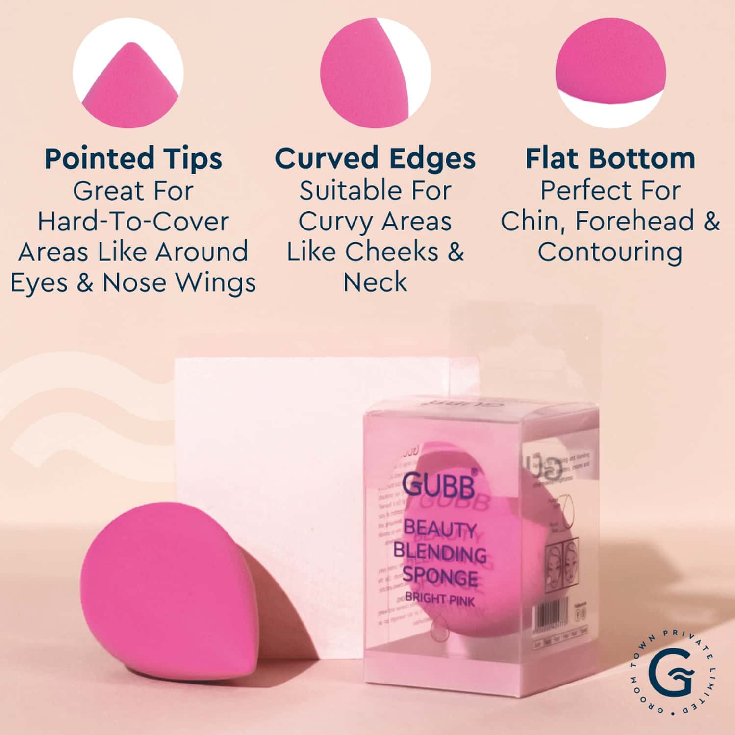 Buy GUBB BEAUTY BLENDING SPONGE (PINK) PACK OF 2 Online & Get Upto 60% ...