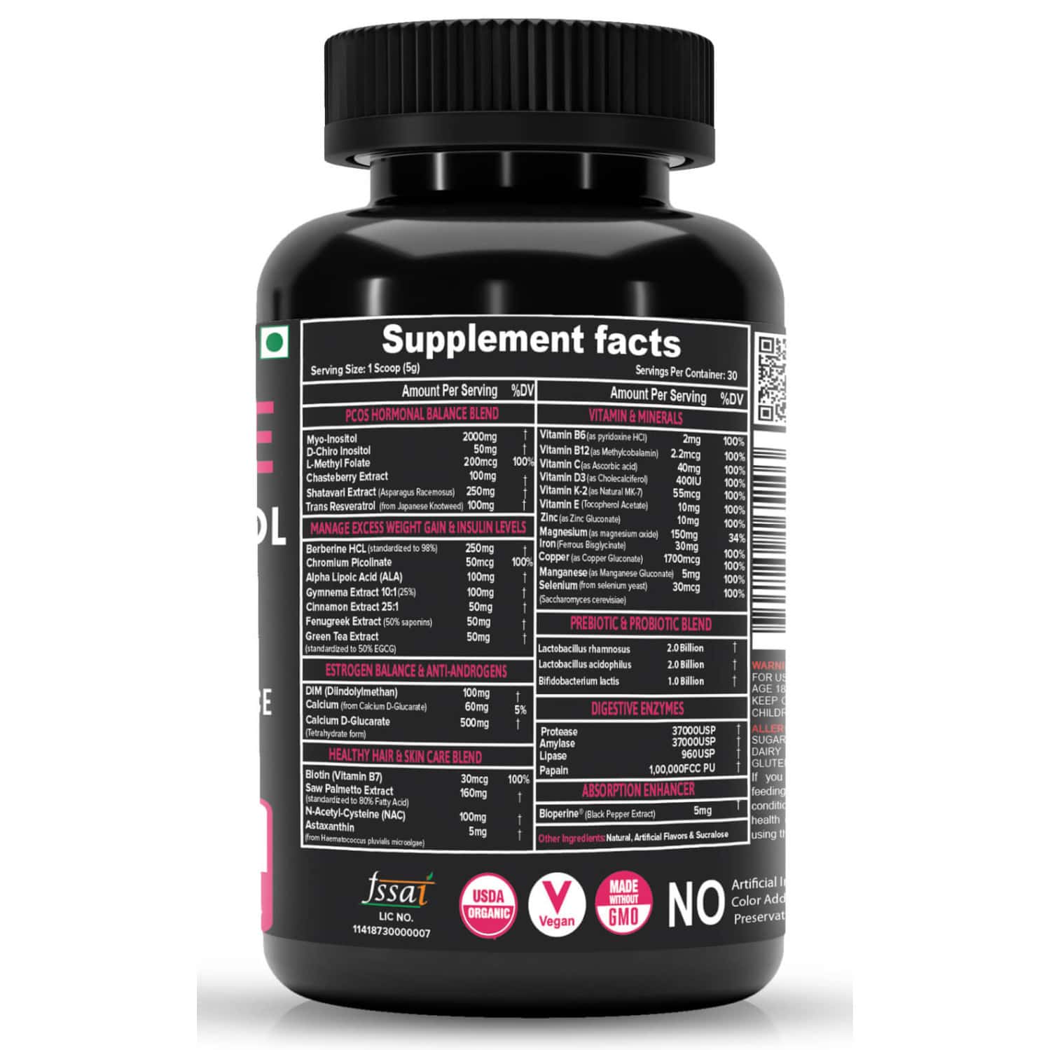 Buy NUTRIJA PCOS BALANCE SUPPLEMENT 40+ INGREDIENTS FORTIFIED WITH PCOS ...