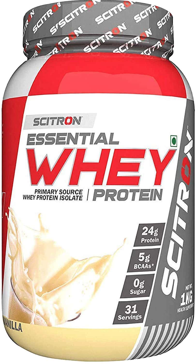 Buy SCITRON ESSENTIAL WHEY PROTEIN 2.2 LBS - 1 KG (VANILLA) Online ...