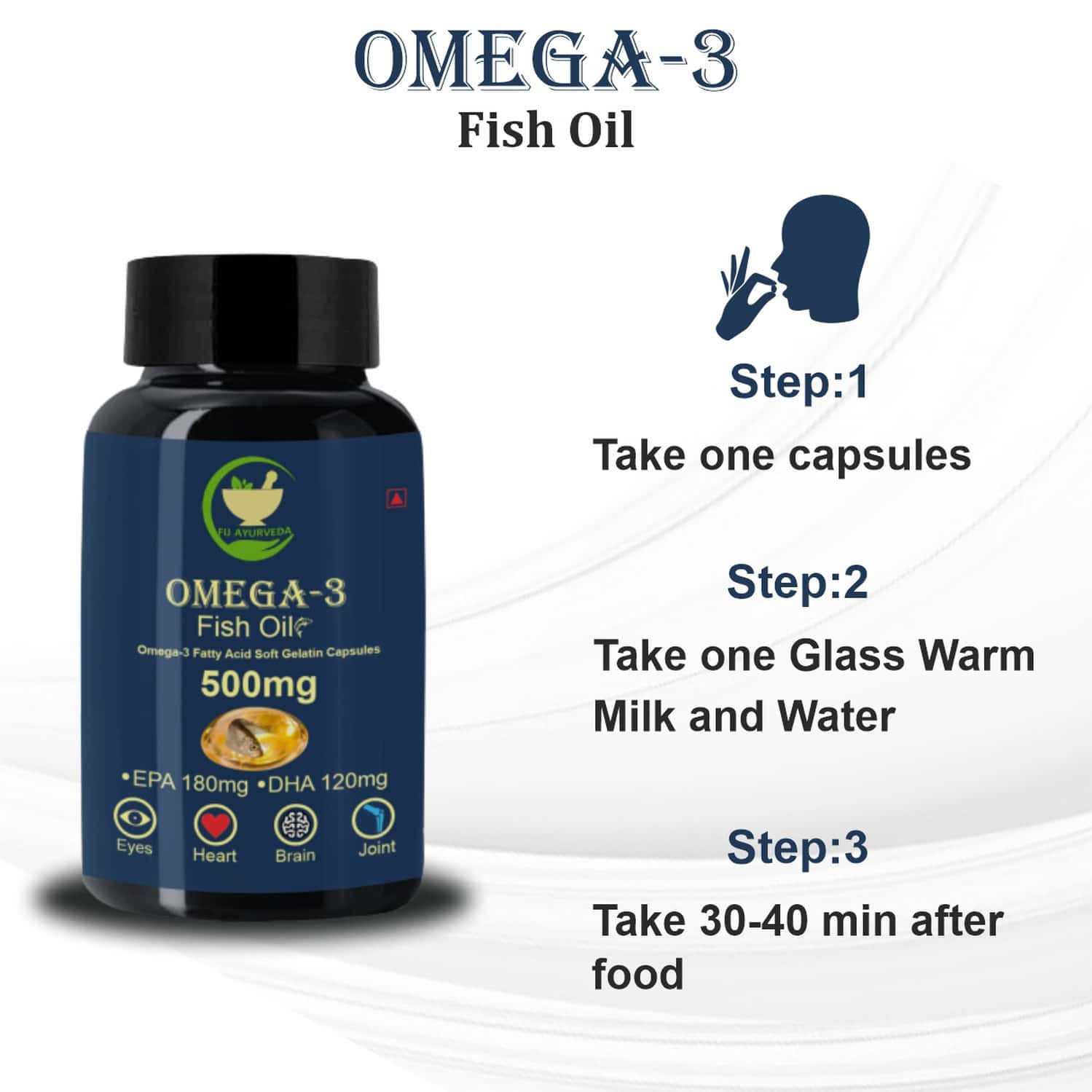 Buy HEALTHKART HK VITALS FISH OIL CAPSULE|1000MG OMEGA 3 & 180 MG EPA & 120 MG DHA|90 CAPSULES ...