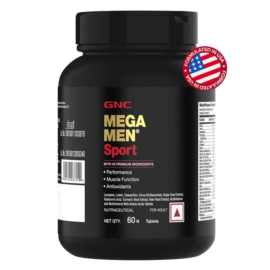 Buy GNC MEGA MEN SPORT MULTIVITAMIN 120 TABLETS Online & Get Upto 60% ...