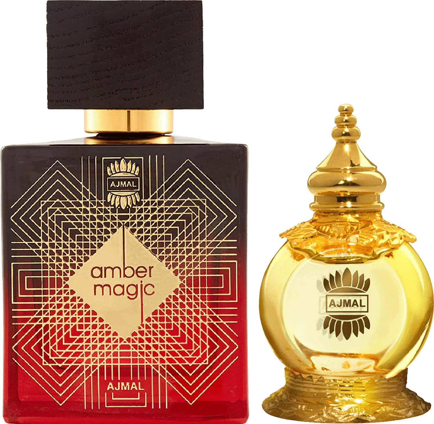 Buy AJMAL AMBER MAGIC EDP 100ML PERFUME FOR MEN AND COLABA MUKHALLAT CP ...