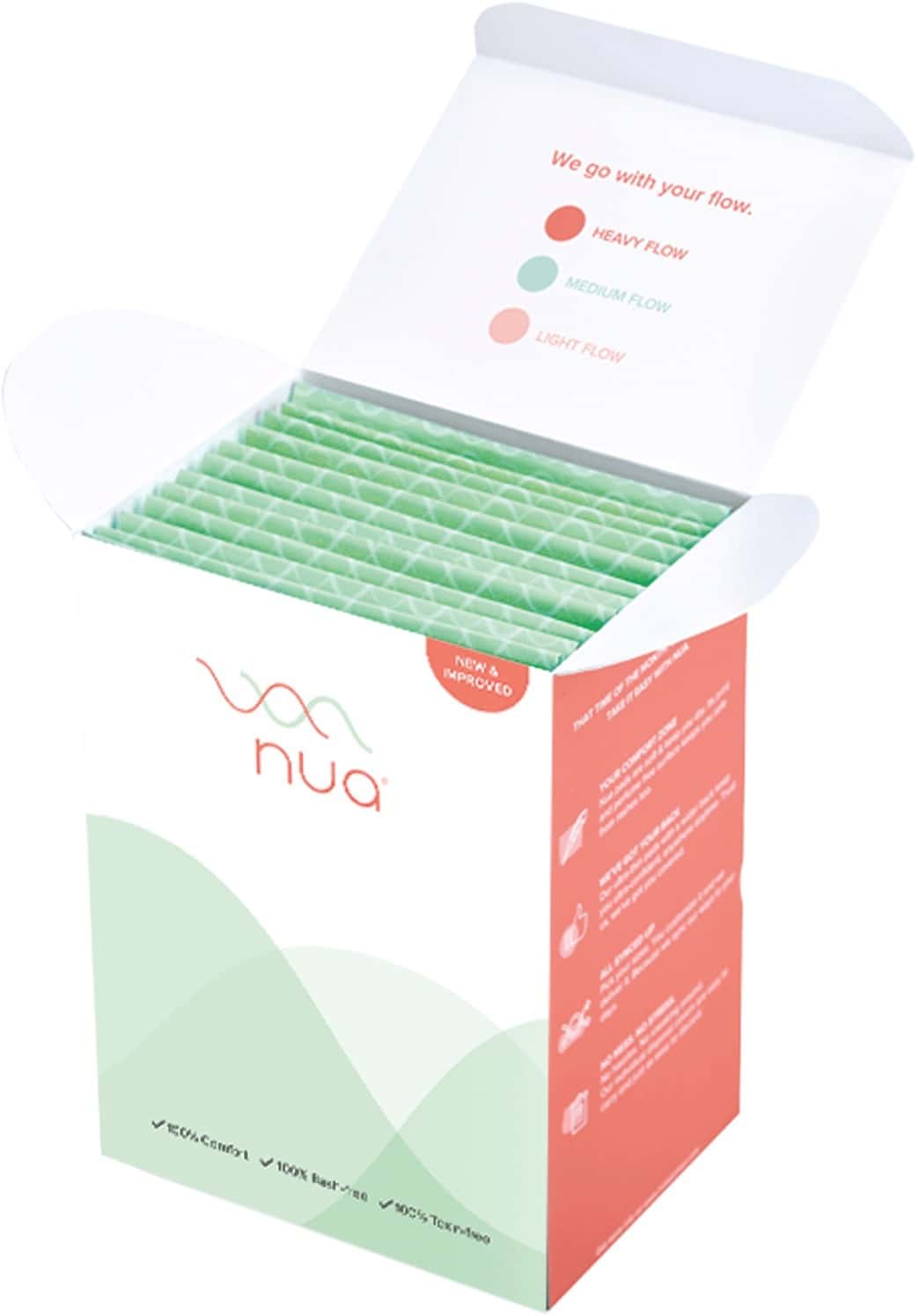 Buy NUA SANITARY PADS (L PADS- MEDIUM FLOW)- PACK OF 12 Online & Get ...