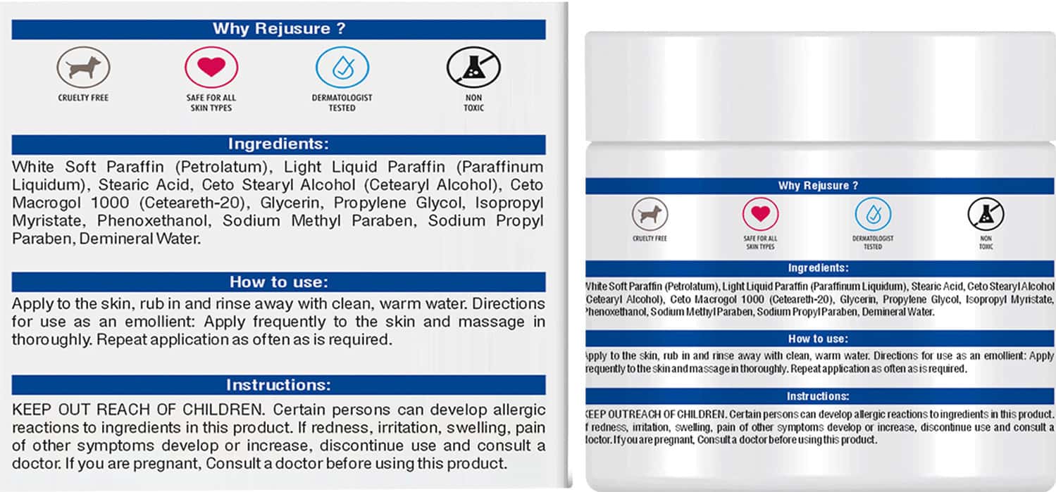 Buy REJUSURE AQUEOUS CREAM FOR FAST ACTING 100GM Online & Get Upto 60% ...