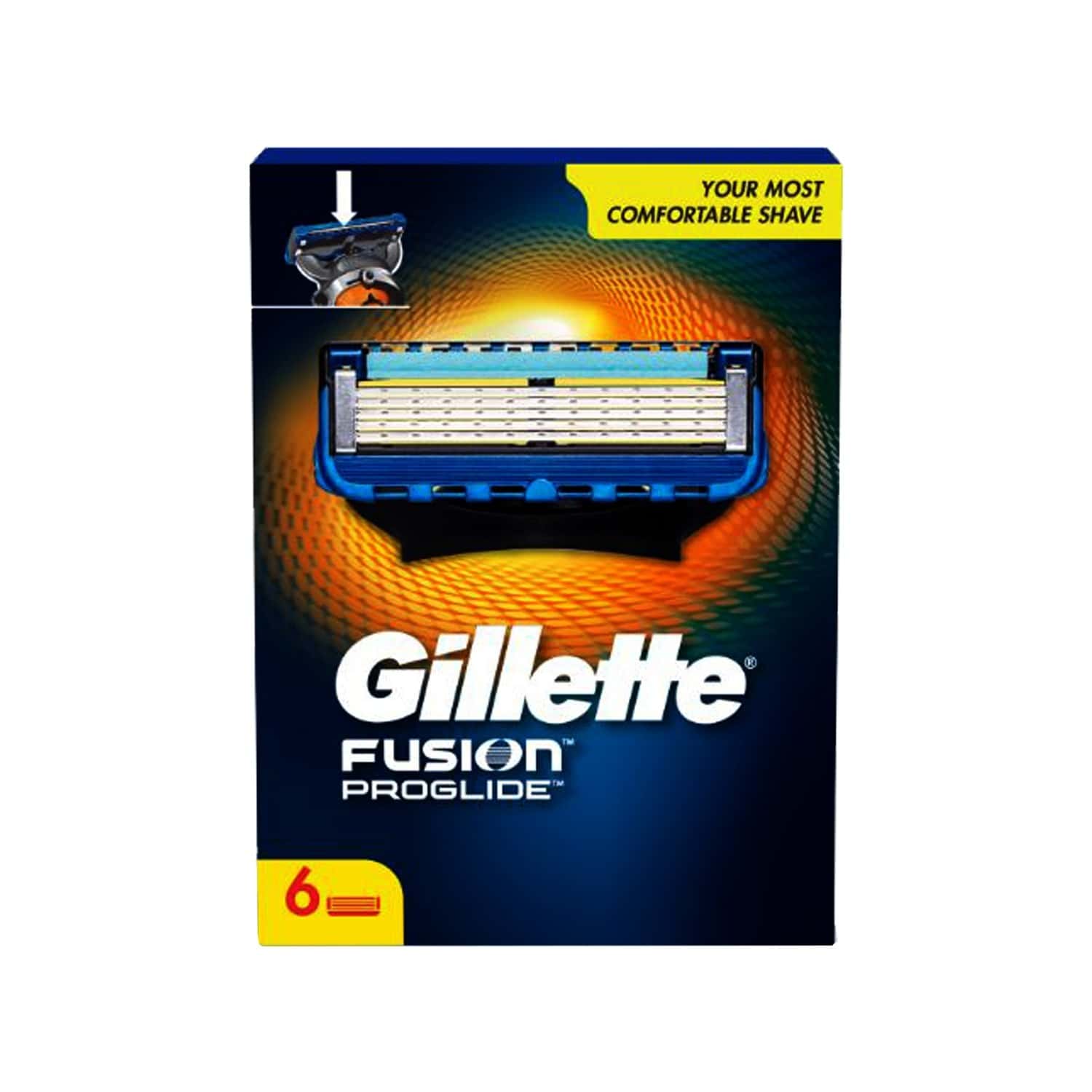 Buy GILLETTE FUSION PROGLIDE SHAVING BLADES PACK OF 6 Online & Get Upto ...