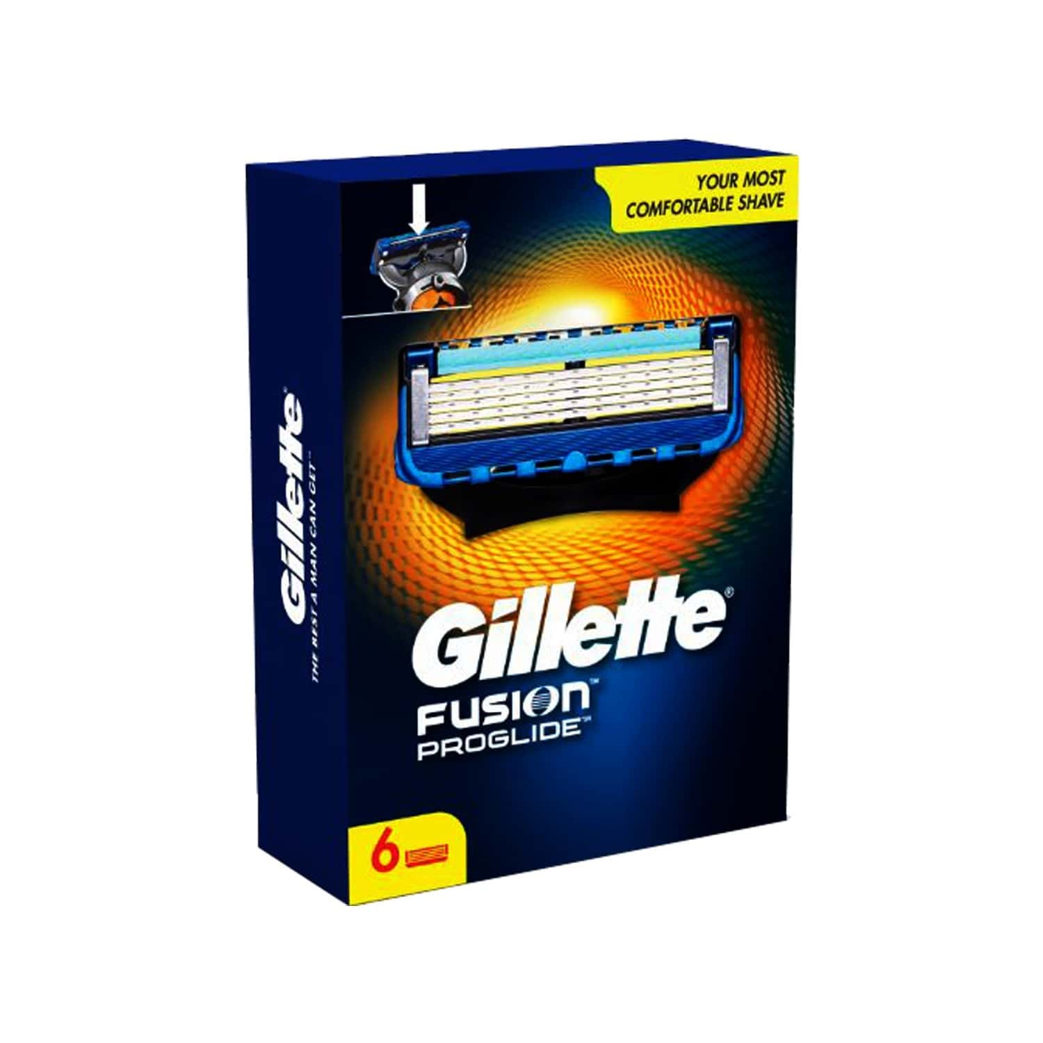 Buy GILLETTE FUSION PROGLIDE SHAVING BLADES PACK OF 6 Online & Get Upto ...