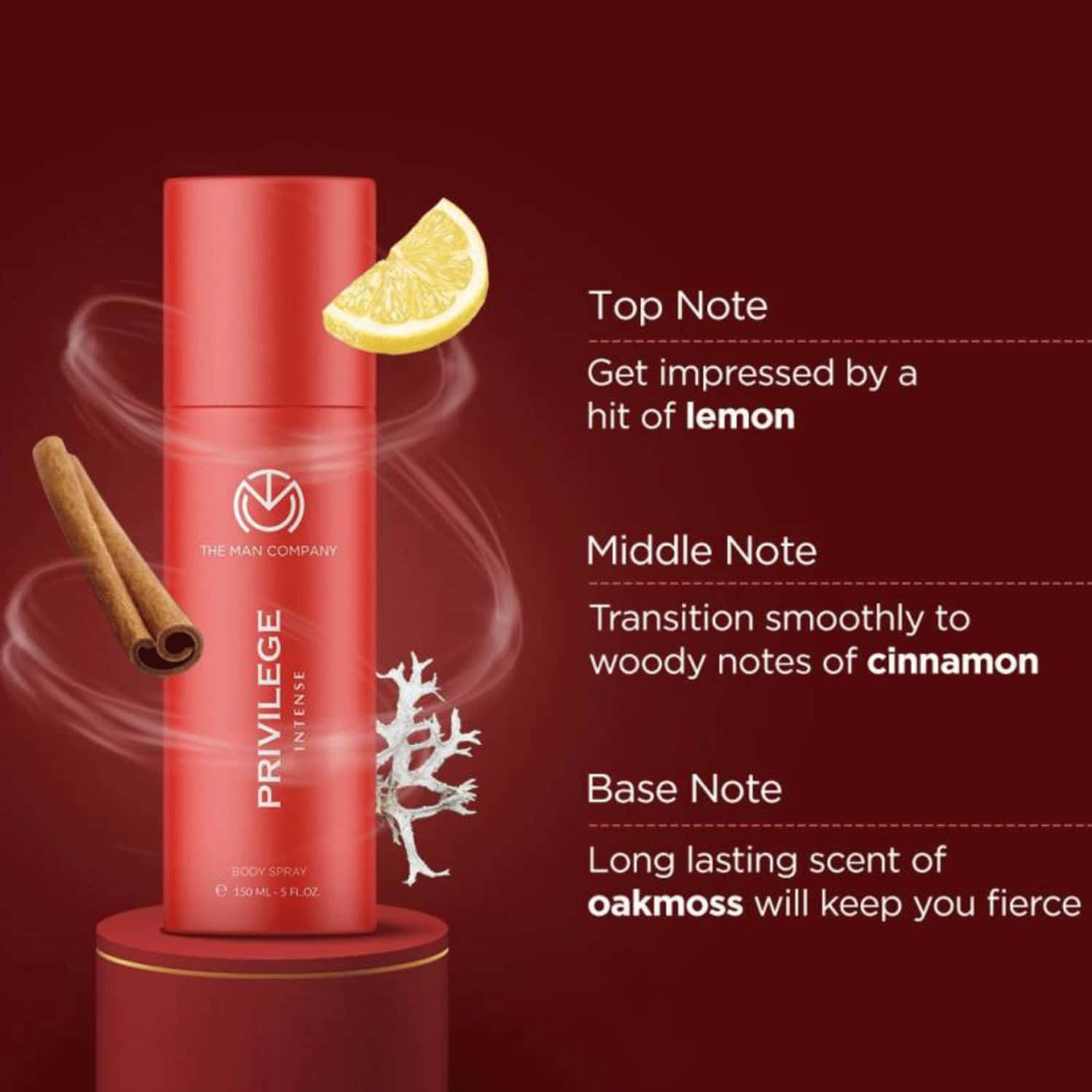 Buy THE MAN COMPANY DEODORANT FOR MEN - PRIVILEGE INTENSE - 150ML ...