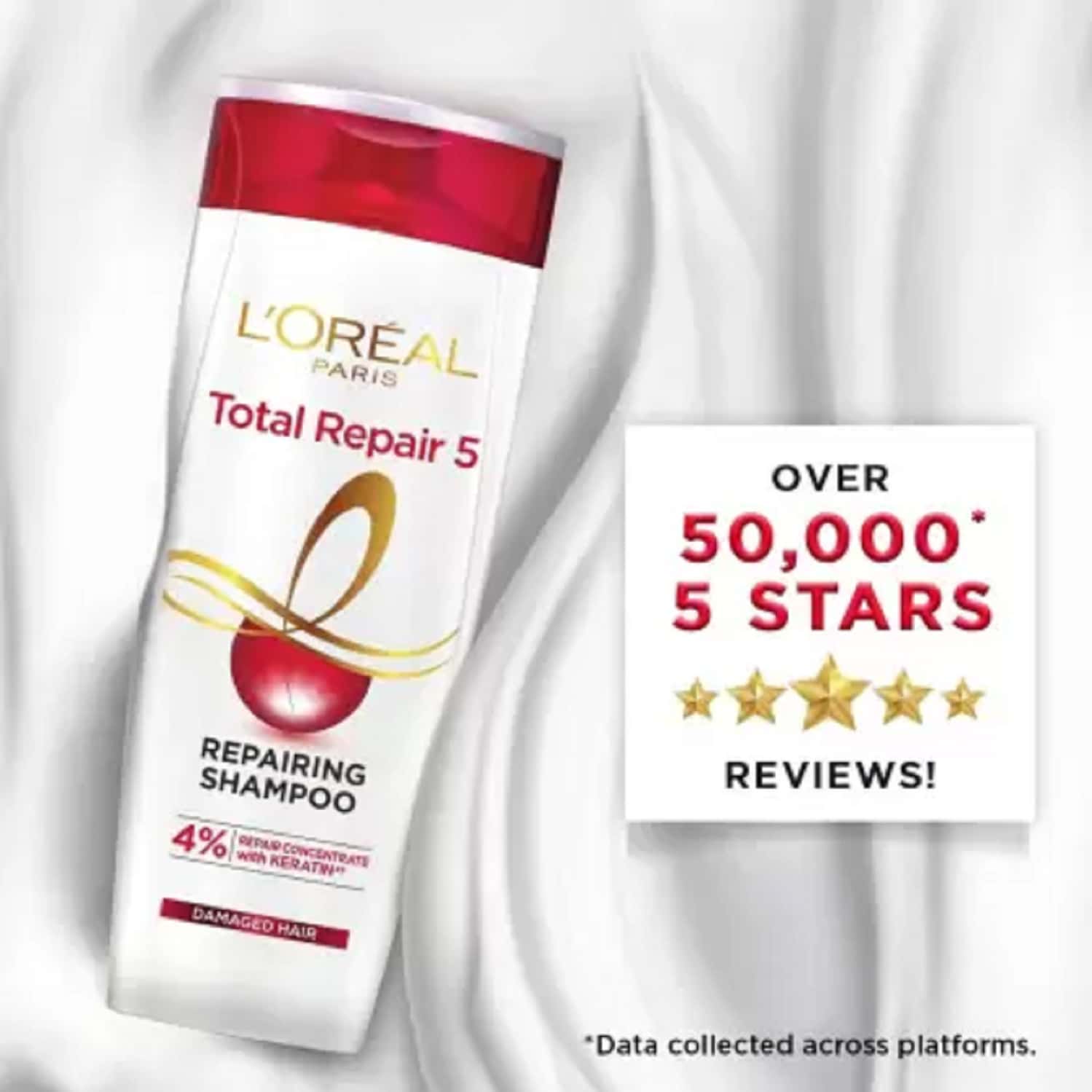 Buy L'OREAL PARIS TOTAL REPAIR 5 REPAIRING SHAMPOO FOR DAMAGED HAIR ...