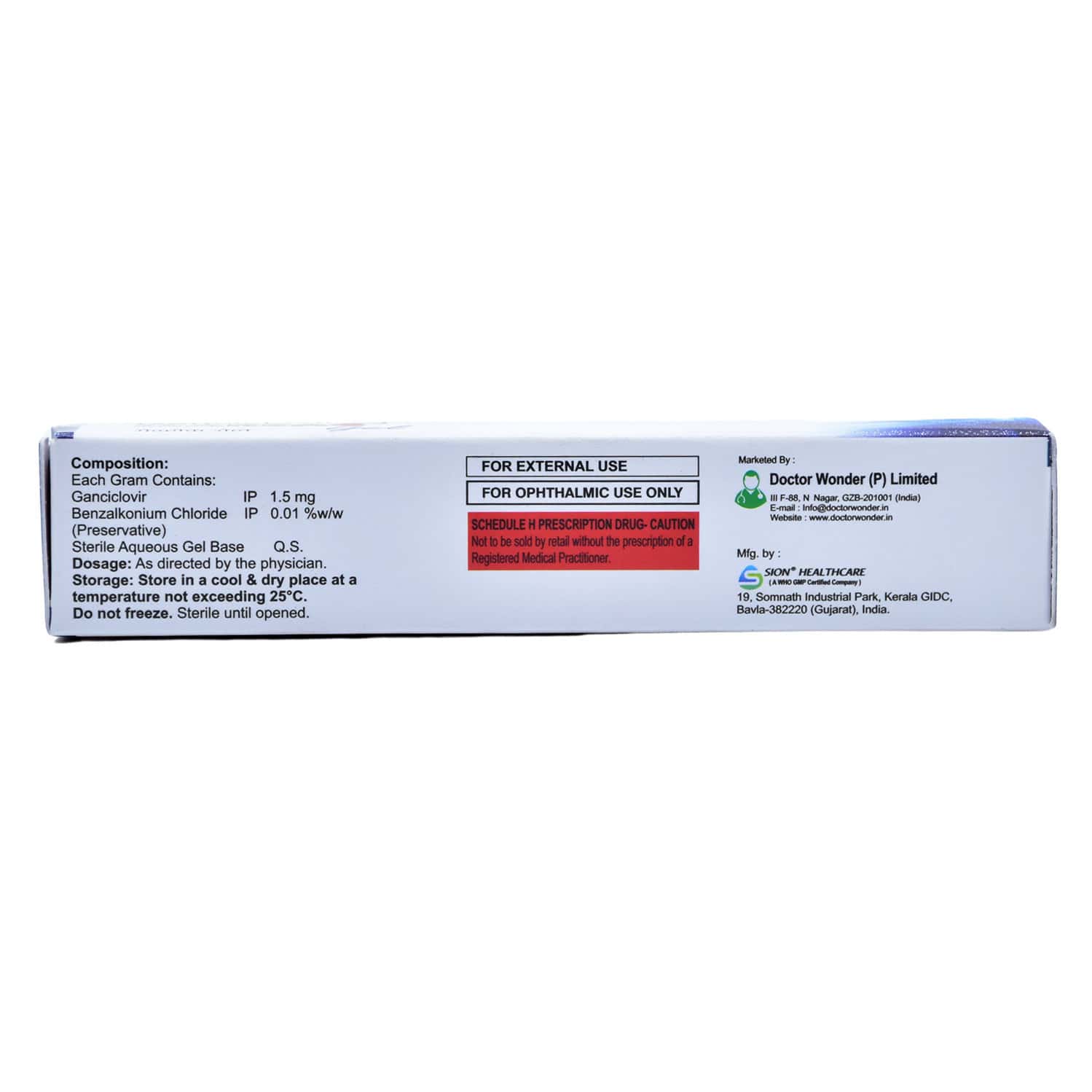 Buy Gansac 1.5 MG Eye Gel (5) Online at Flat 15% OFF | PharmEasy