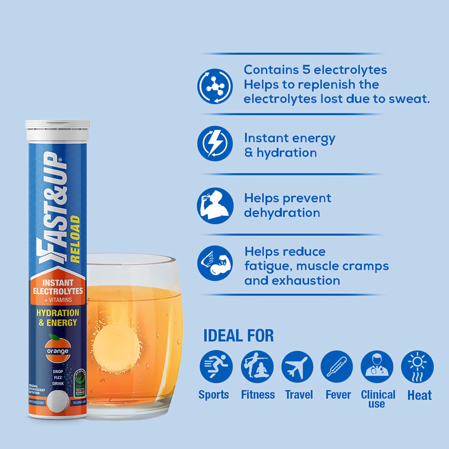 Buy FAST&UP RELOAD HYDRATION & ENERGY DRINK WITH ELECTROLYTES ...
