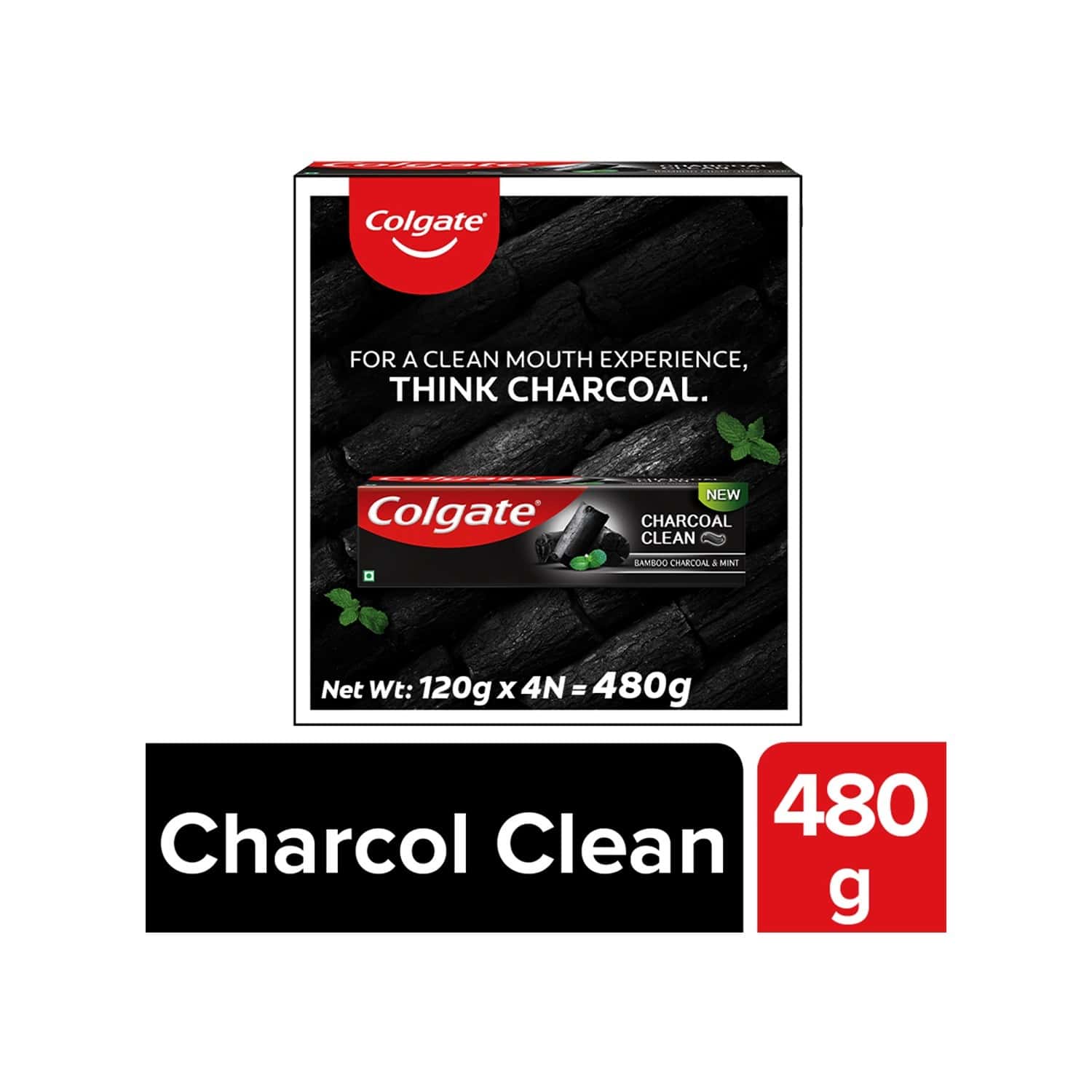 Buy Colgate Charcoal Clean Toothpaste, Black Gel Paste, Bamboo Charcoal ...