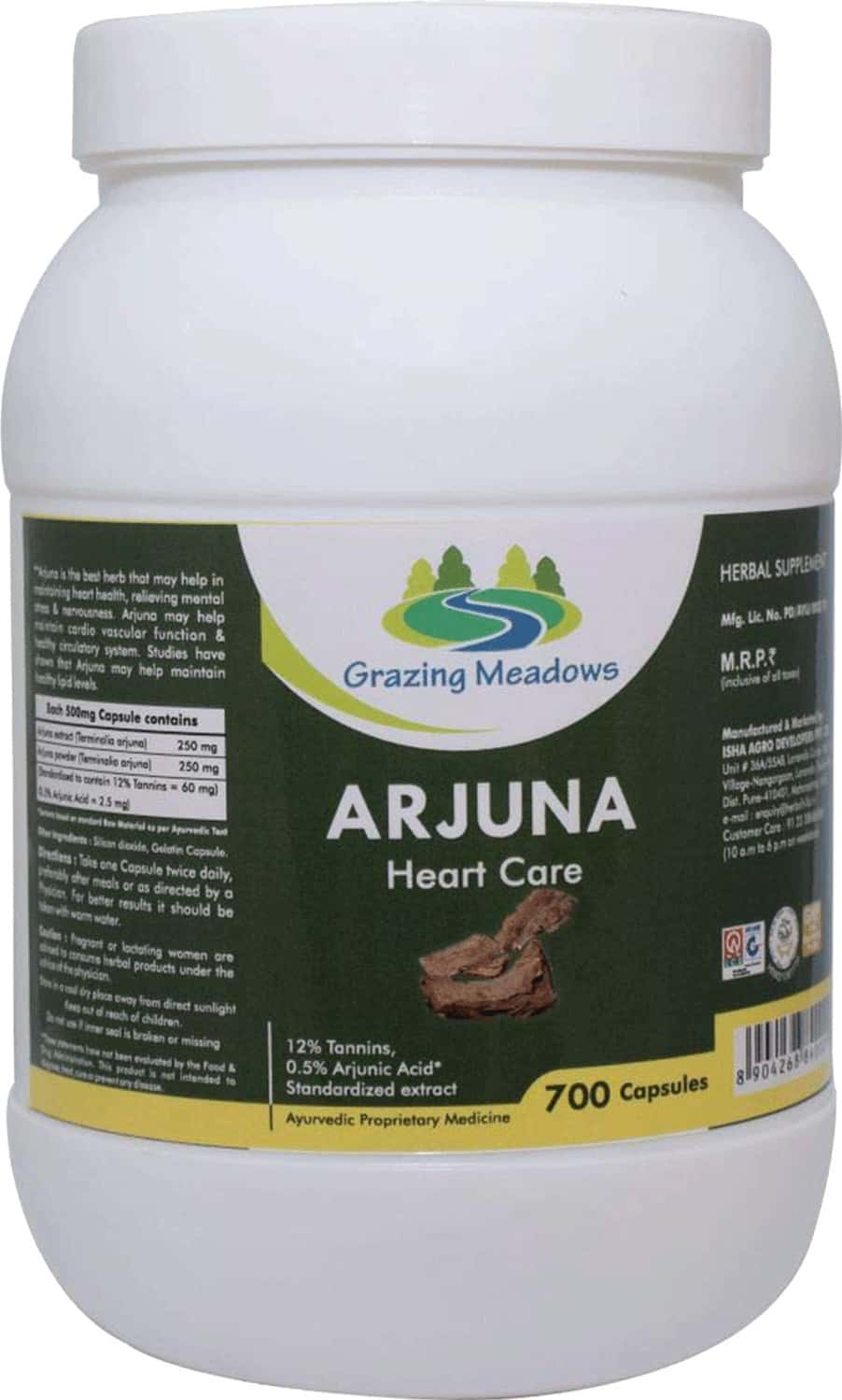Buy AL-AYURVEDIC LIFE ARJUNA CAPSULE 500MG ARJUNA CHAAL POWDER 700 ...