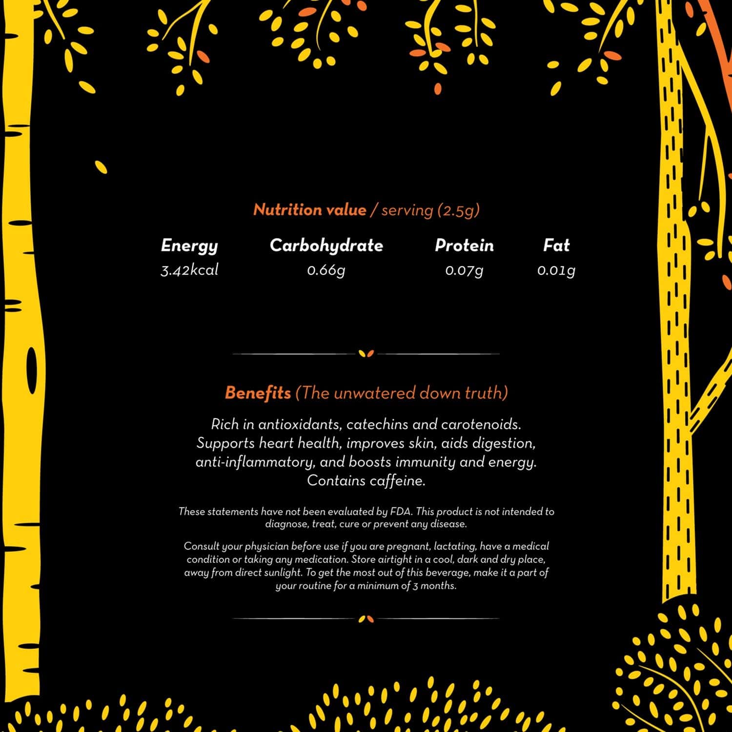 Buy BEYONDARIE WILD SMOKED TEA WITH LAKADONG TURMERIC AND BLACK PEPPER - 20 TEA PYRAMIDS(50G ...