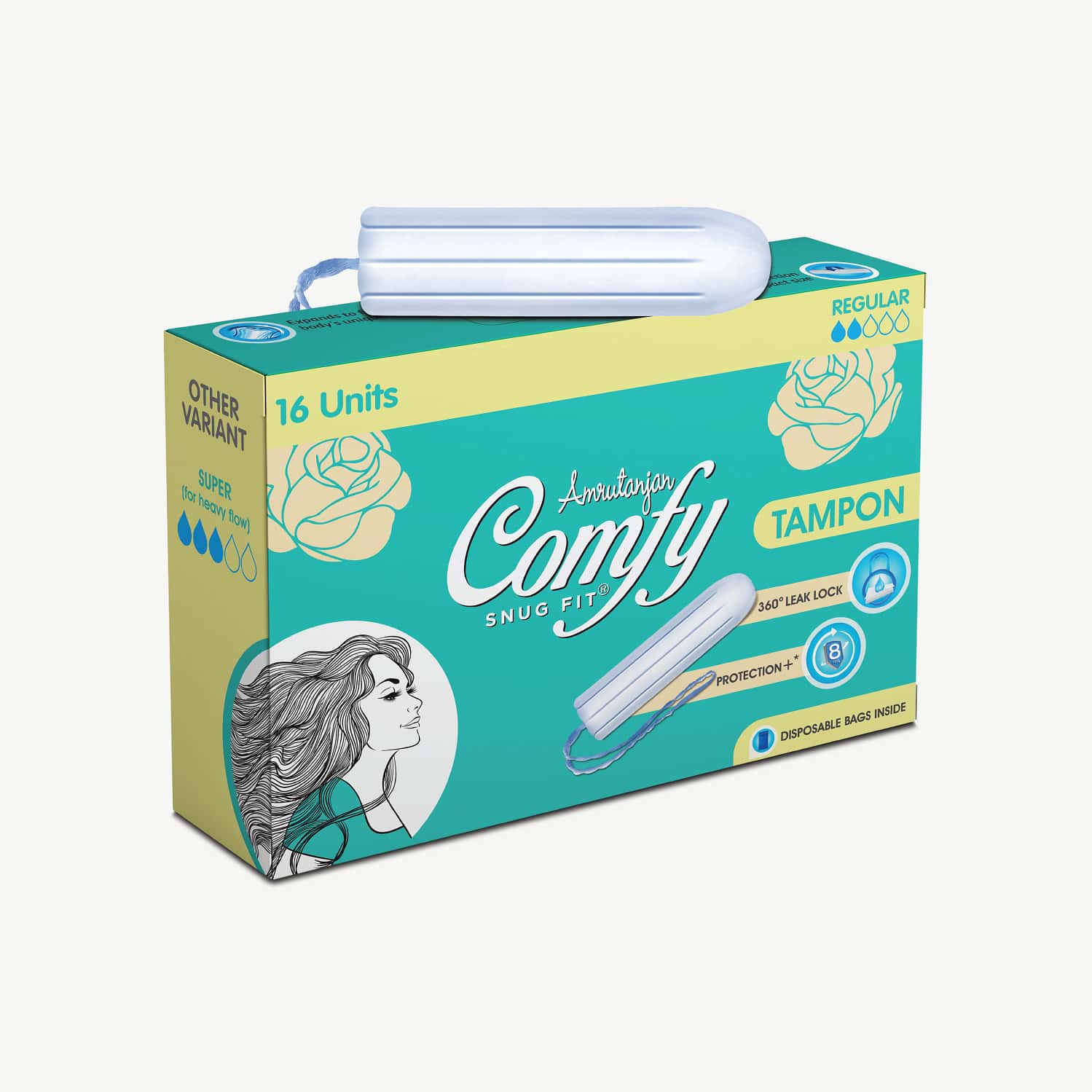 Buy AMRUTANJAN COMFY SNUG FIT REGULAR BOX OF 16 TAMPONS Online & Get ...