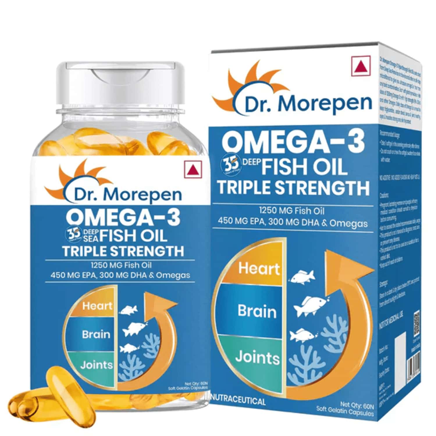 Buy DR. MOREPEN MULTIVITAMINS MEN, 60 TABLETS & OMEGA3 DEEP SEA FISH ...