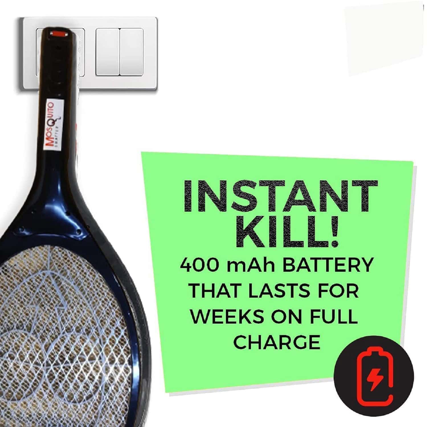 Buy DUDKI MOSQUITO SWATTER ELECTRIC RECHARGEABLE (LED LIGHT, INBUILT ...