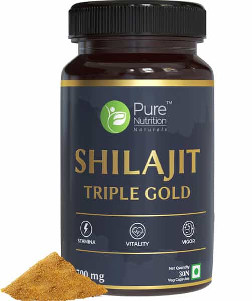 Buy PURE NUTRITION SHILAJIT GOLD CAPSULES FOR MEN | STRENGTH, STAMINA ...
