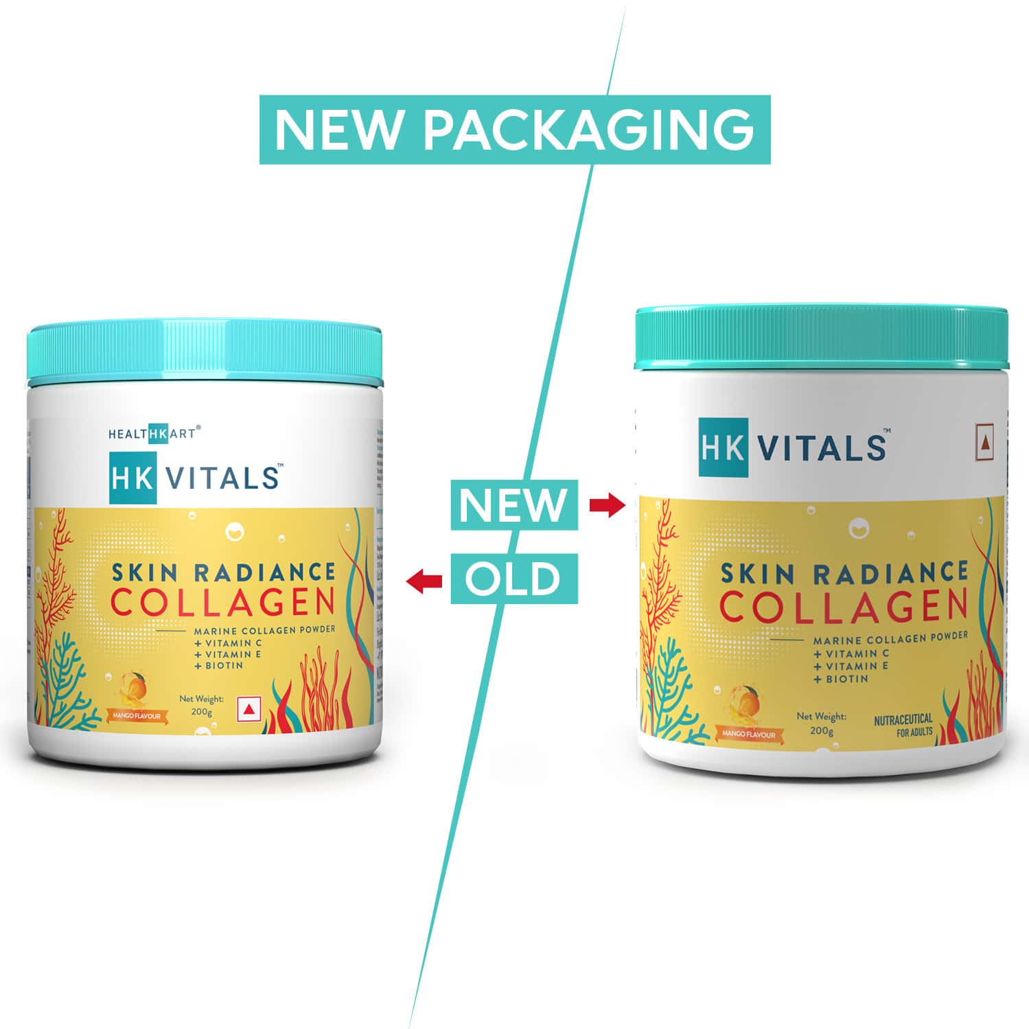 Buy HEALTHKART HK VITALS SKIN RADIANCE COLLAGEN POWDER (MANGO, 200 G ...