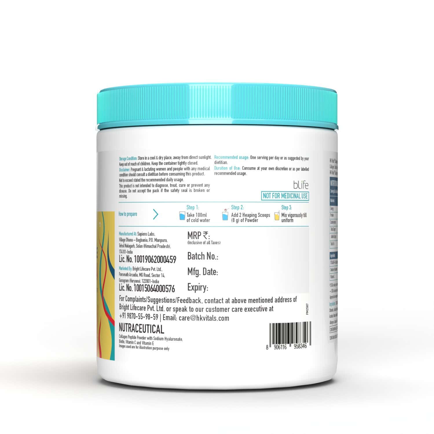 Buy HEALTHKART HK VITALS SKIN RADIANCE COLLAGEN POWDER (MANGO, 200 G ...