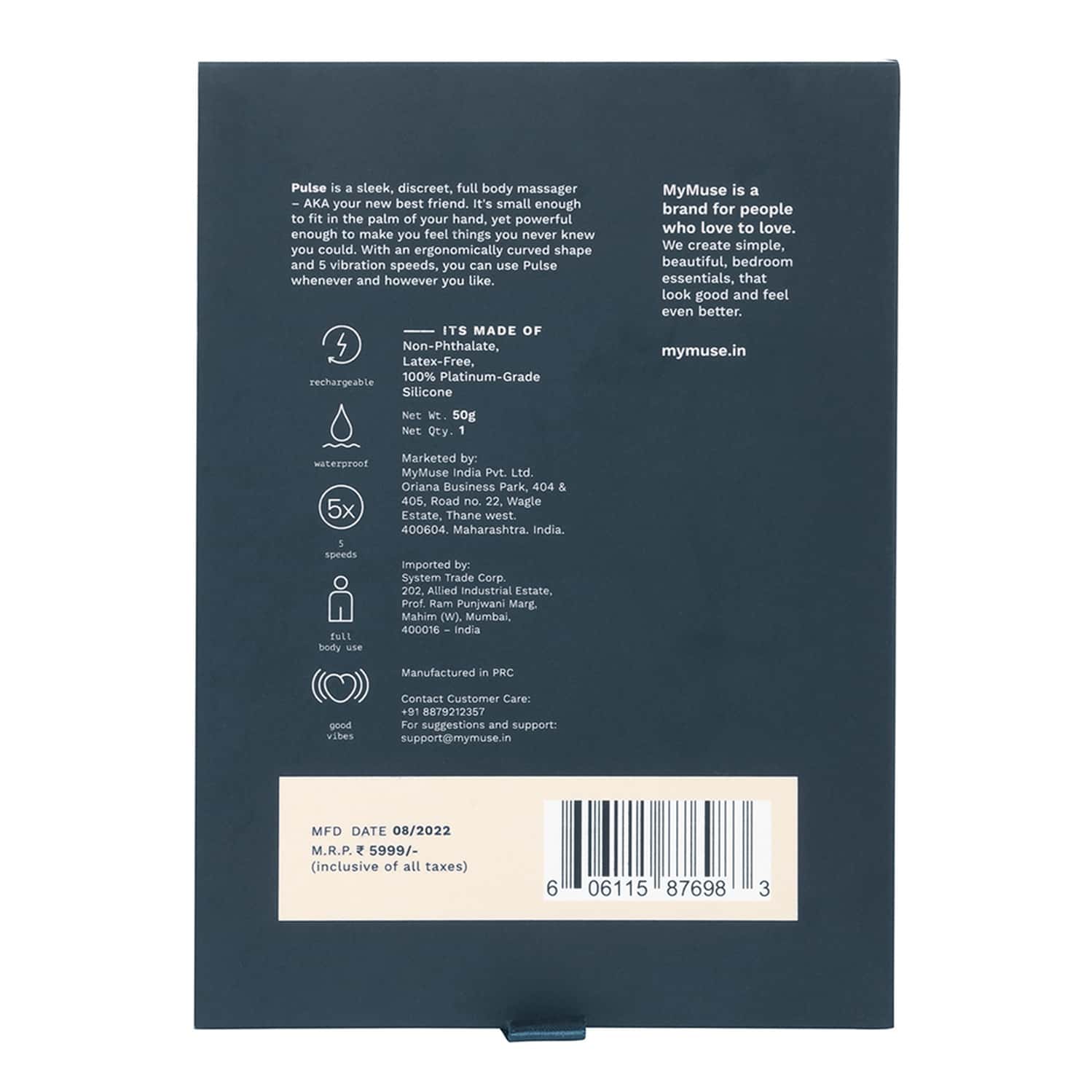 Buy MYMUSE PULSE PERSONAL MASSAGER - 5 SPEEDS, RECHARGEABLE ...