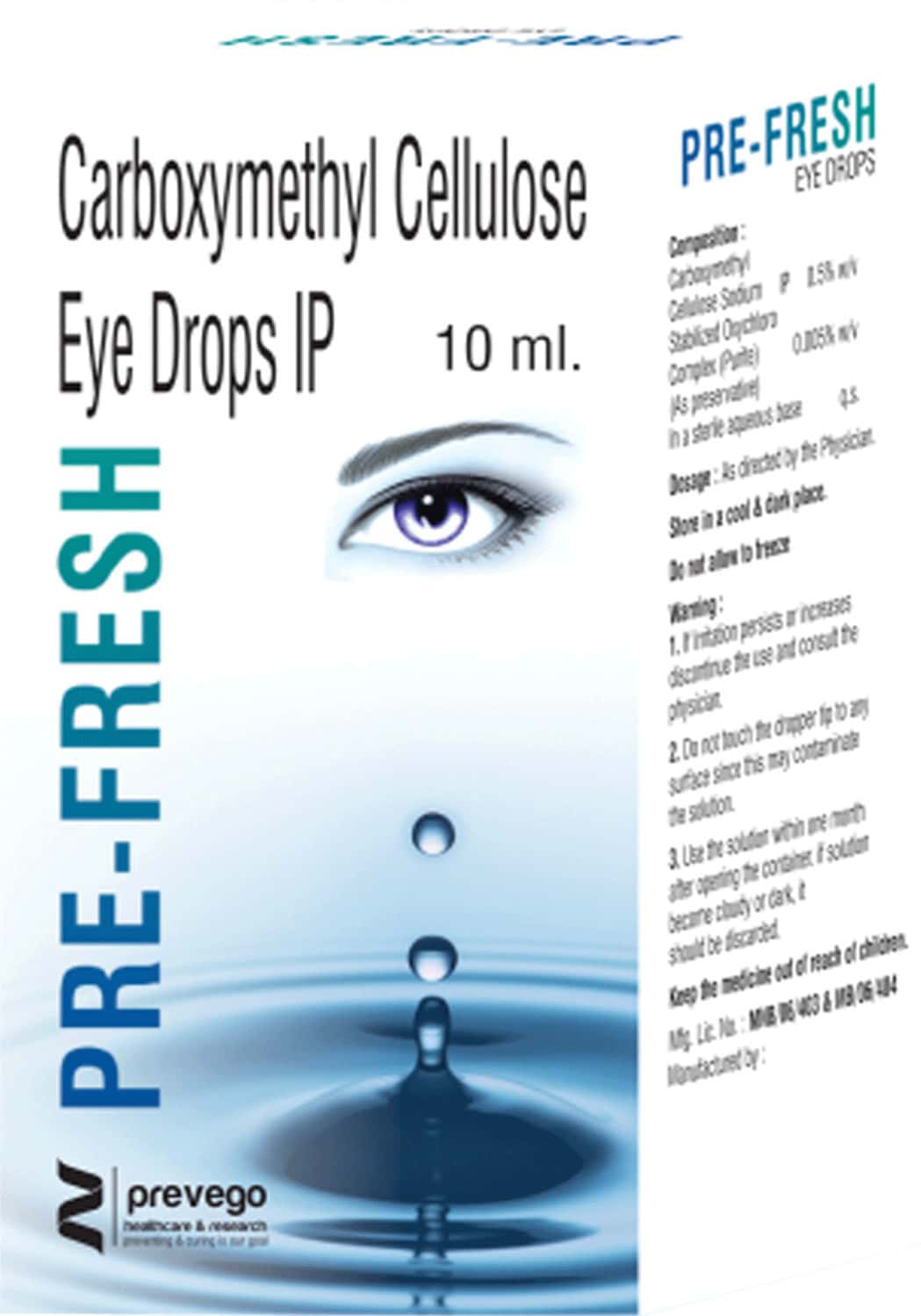 Buy Pre Fresh 0.5 %W/V Eye Drop (10) Online at Flat 15% OFF | PharmEasy